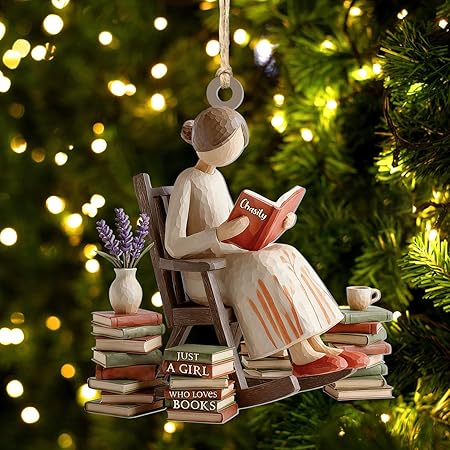 Amazon.com: Just a Girl Who Loves Books Personalized Book Lover ...