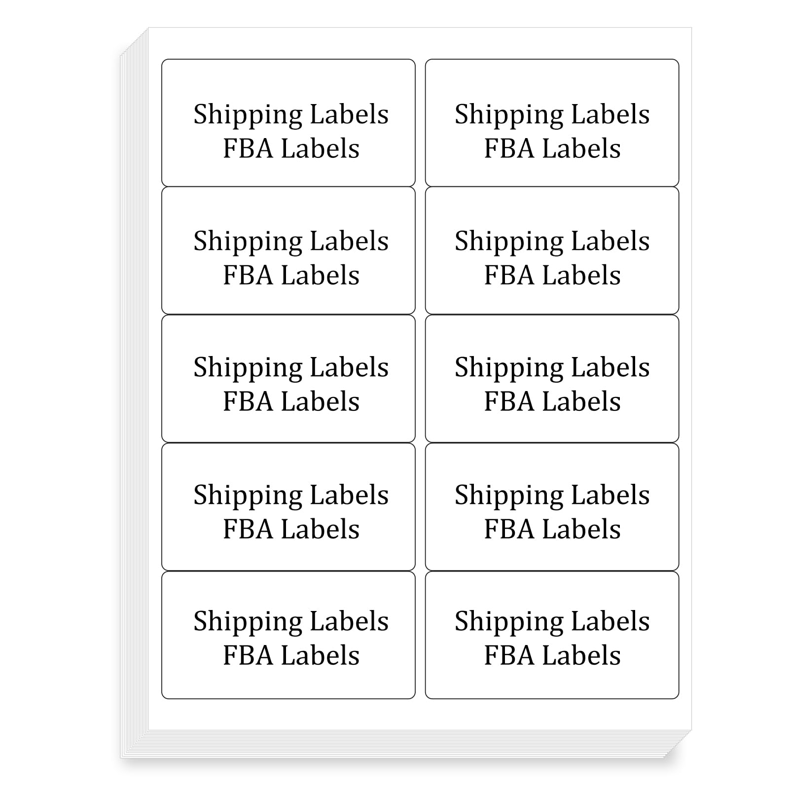 Snapklik.com : FungLam 2x4 Shipping Address Labels For Laser & Inkjet ...