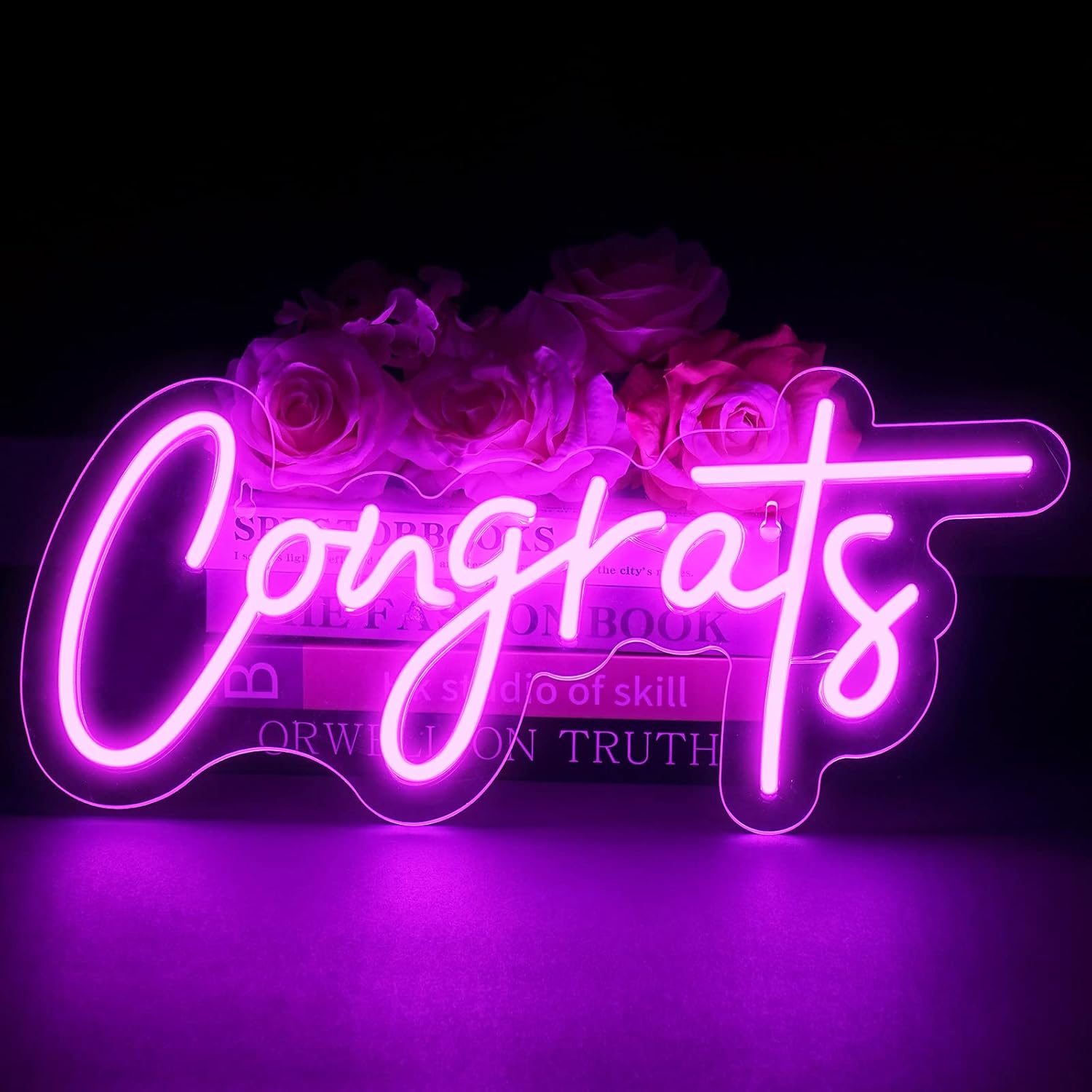 Amazon.com : Congrats Neon Sign - Congrats Grad Neon Light for Home ...