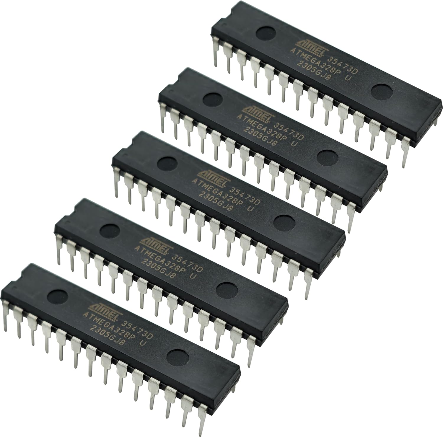 Amazon.com: 5 Pack ATmega328P-PU Microcontroller, 8-bit, with Bootloader Compatible with Arduino ...