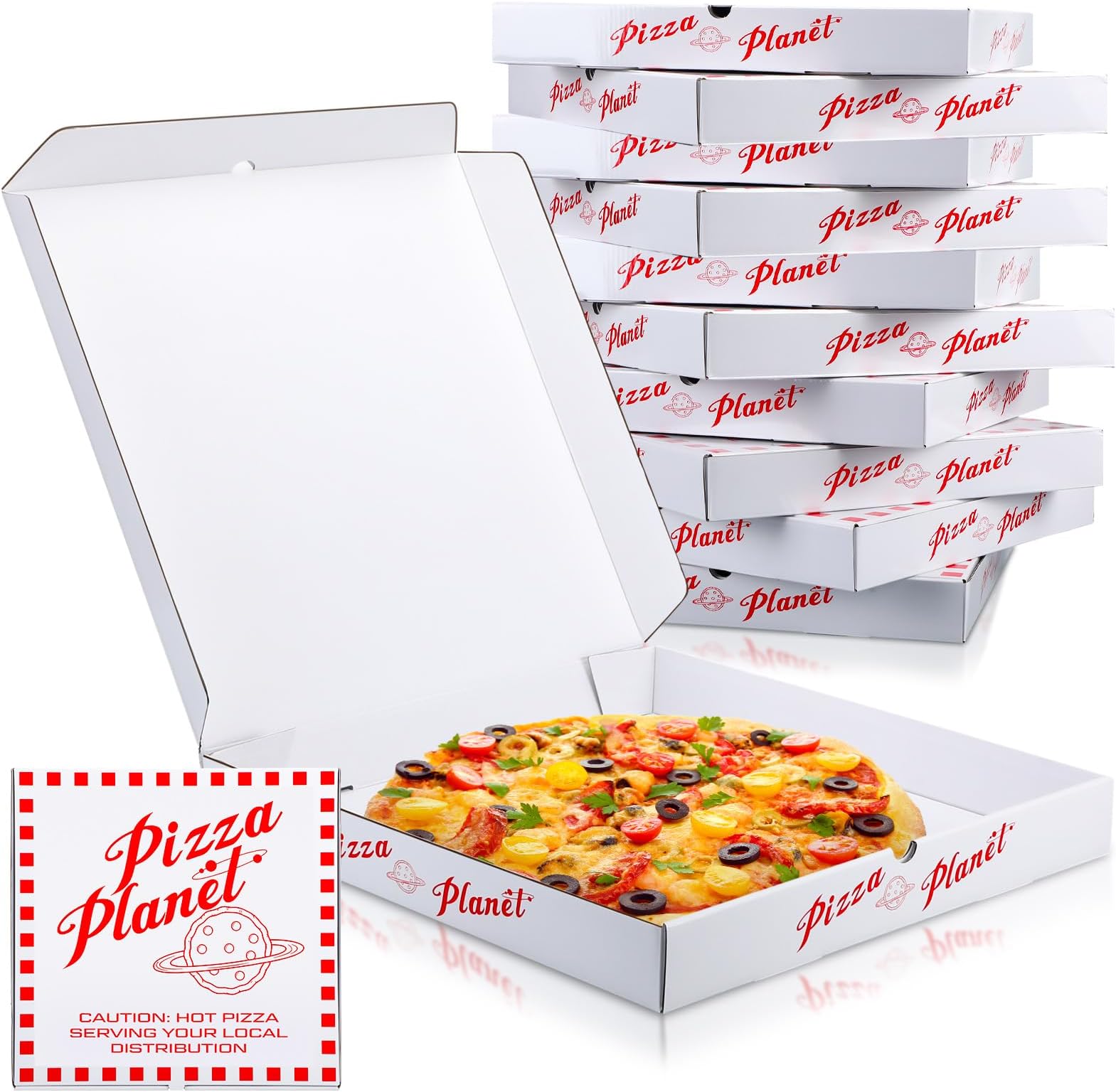 Amazon.com: Pizza Planet Box, Large 14" Pizza Box : Industrial & Scientific