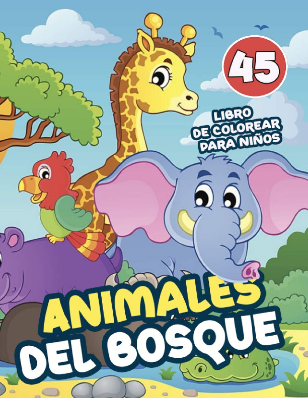 Animales Del Bosque Libro De Colorear Para Ninos Super Divertidas ...