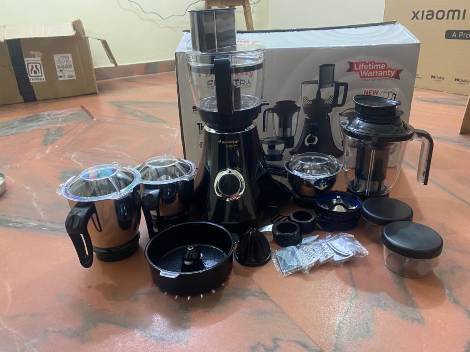 Buy Butterfly Elektra 750 Watts Food Processor with 6 Jars & 9 ...