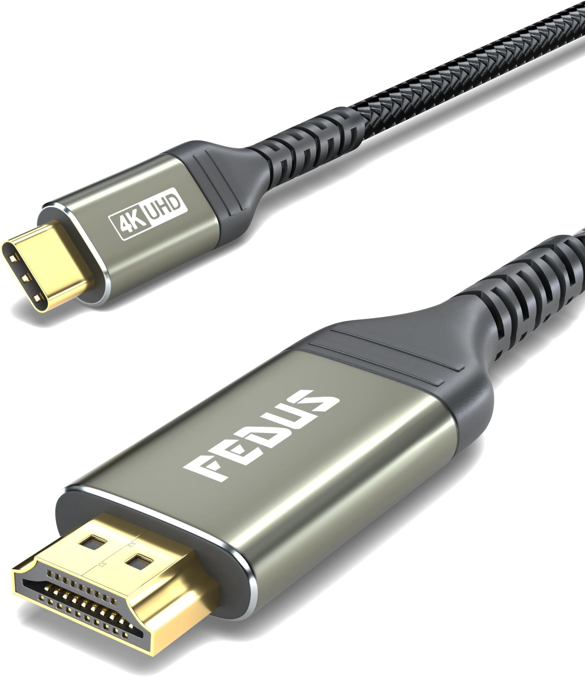 FEDUS USB C to HDMI Cable, 3 Meter 4K@60Hz Type-C to HDMI Adaptor for ...