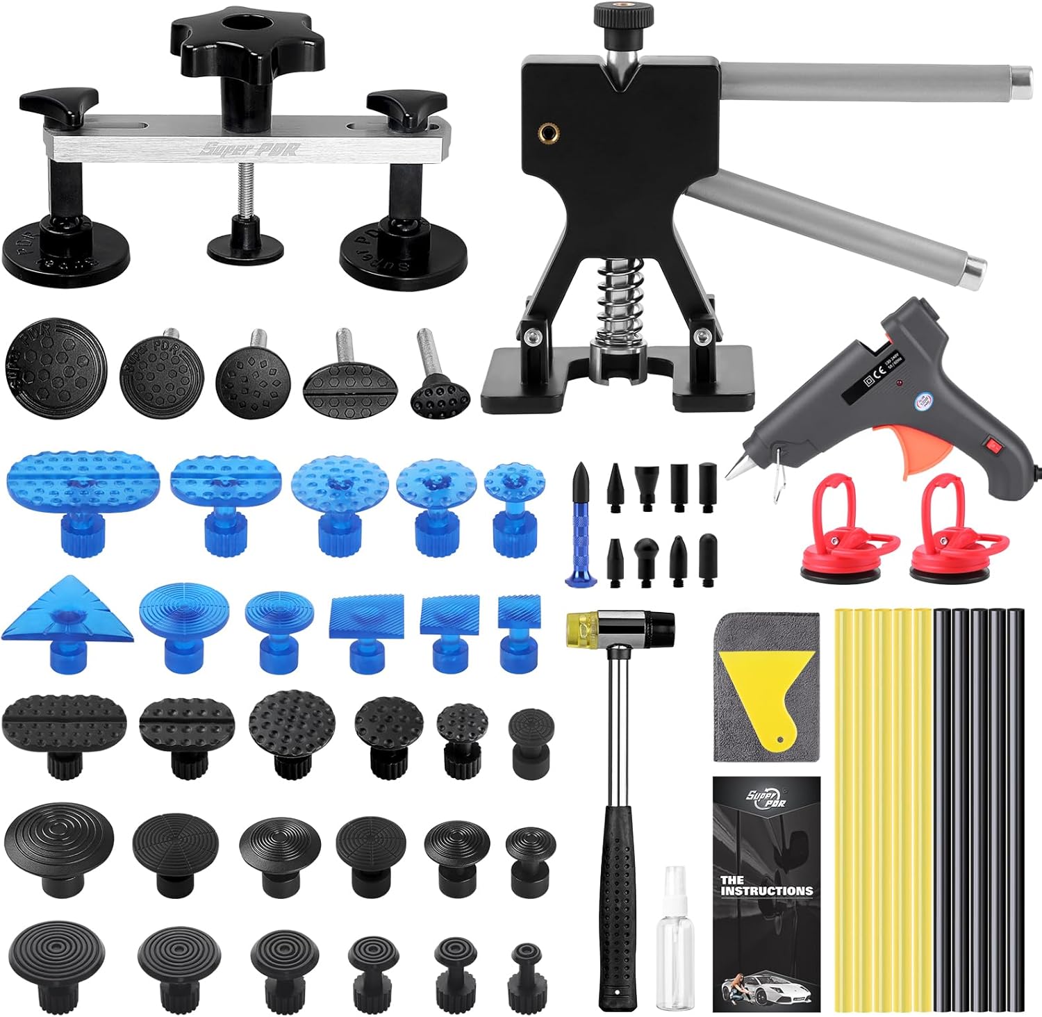 PDR TOOLS Car Dent Repair Tool Set for Vehicle Body, Professional Paint ...