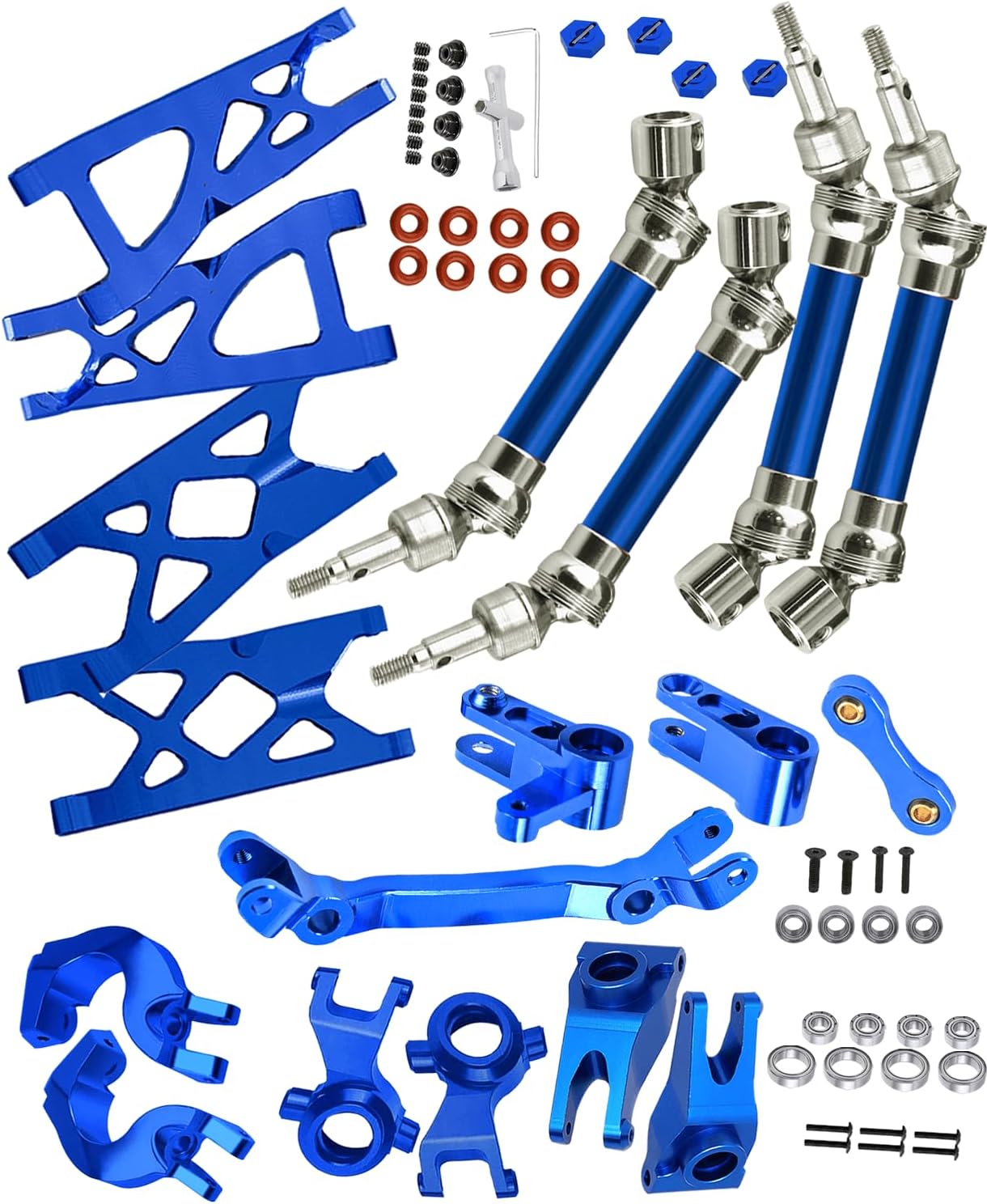 Amazon.com: Rcarmumb Upgrades Part for 1/10 Granite/Senton 4x4 3S Blx & Mega 550,Alloy Front ...