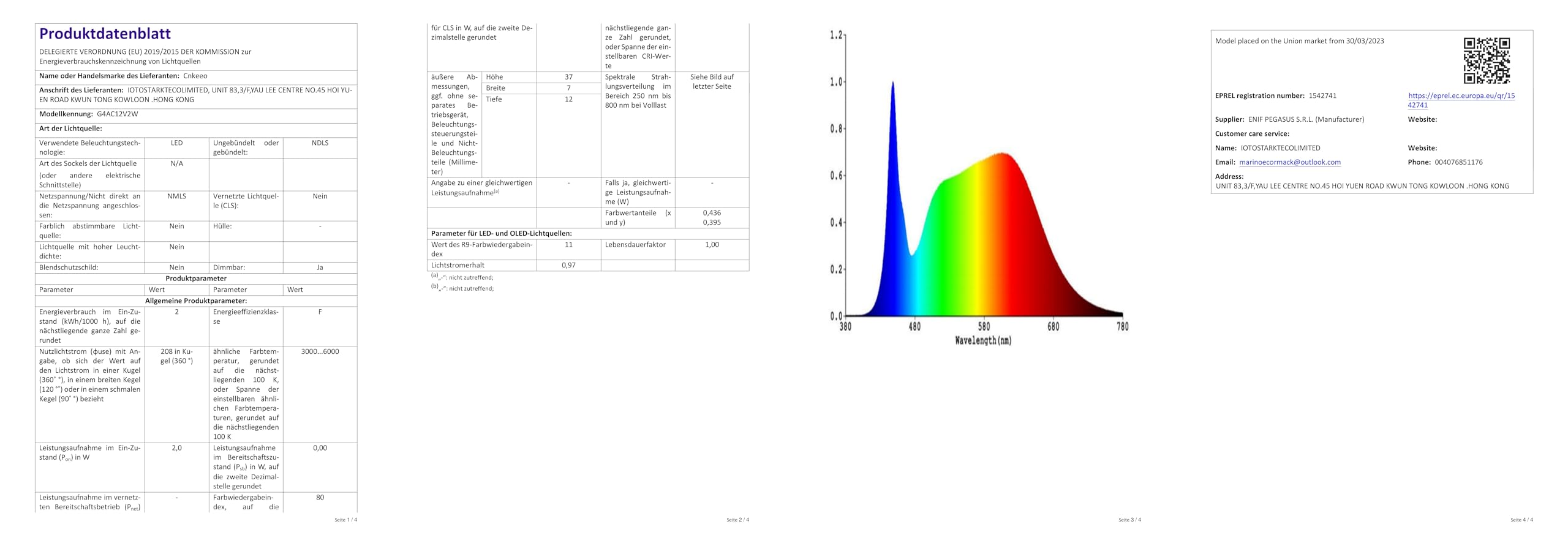 Reteck 10er Pack G4 2W LED Lampen, 210lm, 2W ersetzt 20W Halogenlampen ...