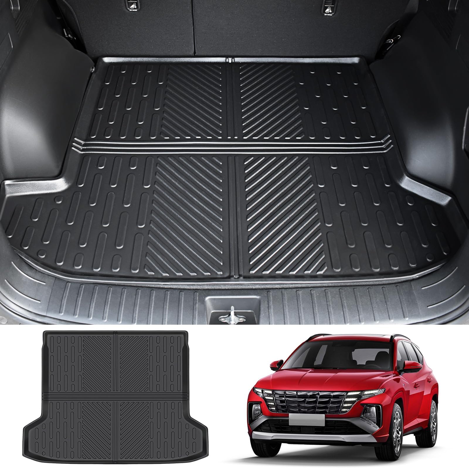 Amazon.com: Premium Cargo Liner for Hyundai Tucson Hybrid 2022-2025 ...