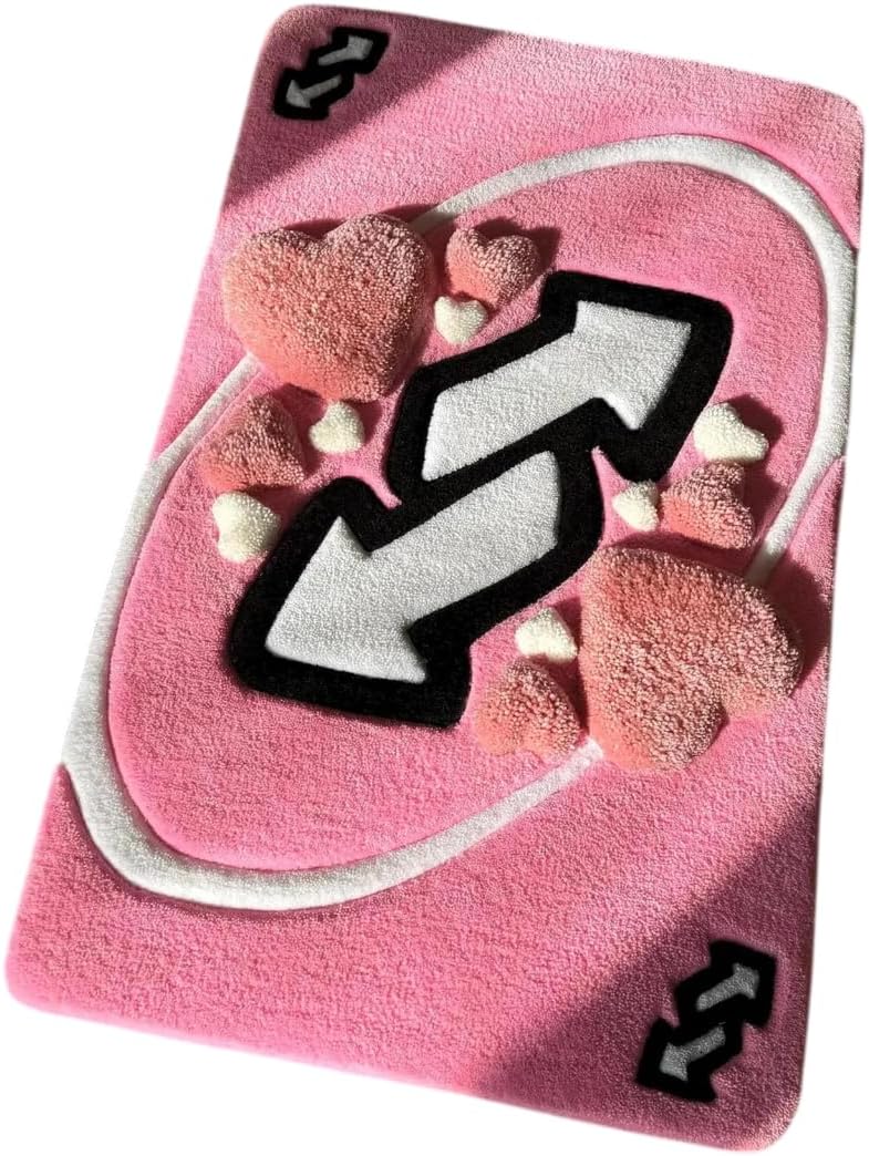 Amazon.com: 3D Uno Reverse Card Area Rugs | Soft Plush Carpet for ...
