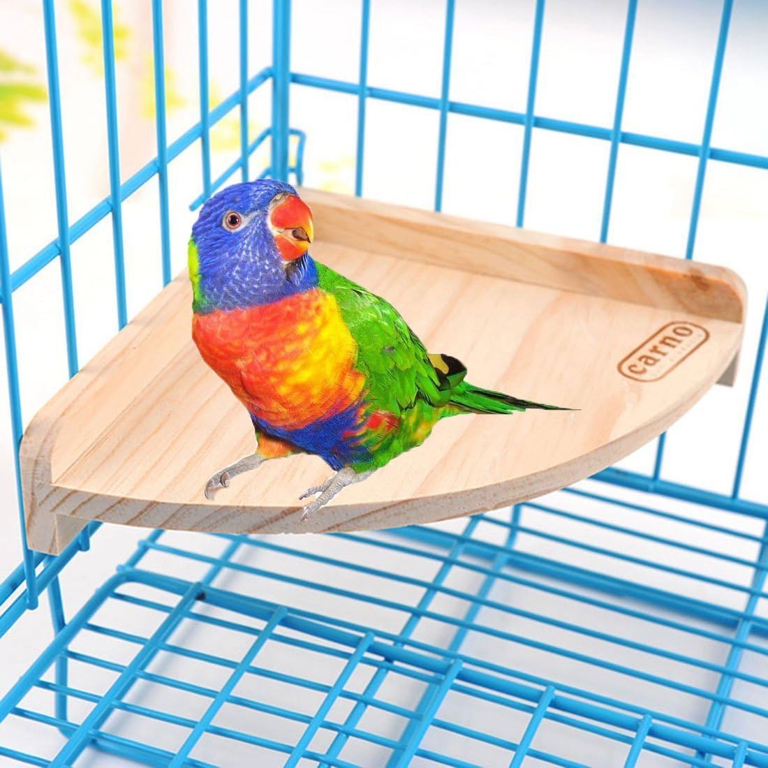 Amazon.com : Hypeety Pet Platform Bird Wooden Playground Stand Perch ...