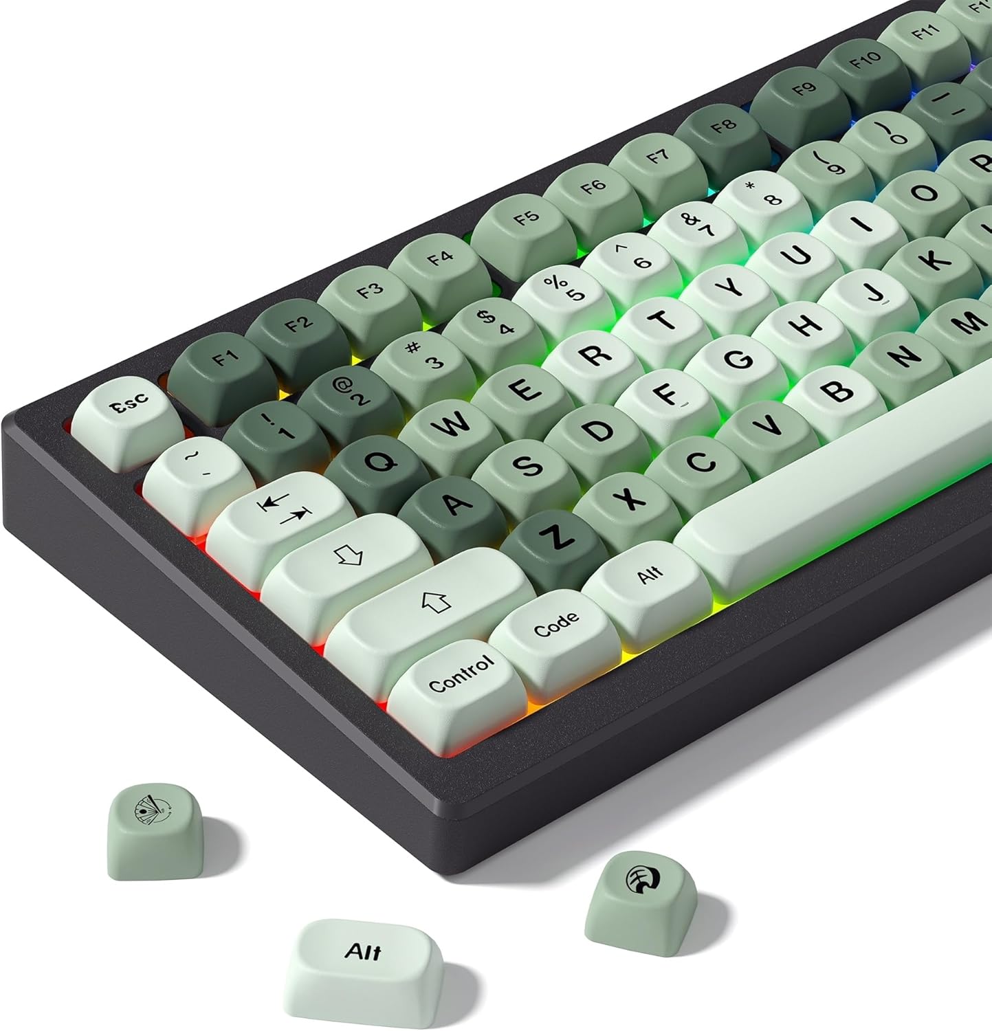 Amazon.com: Womier PBT MOA Keycaps, Custom Keyboard Keycaps 60 65 75 ...