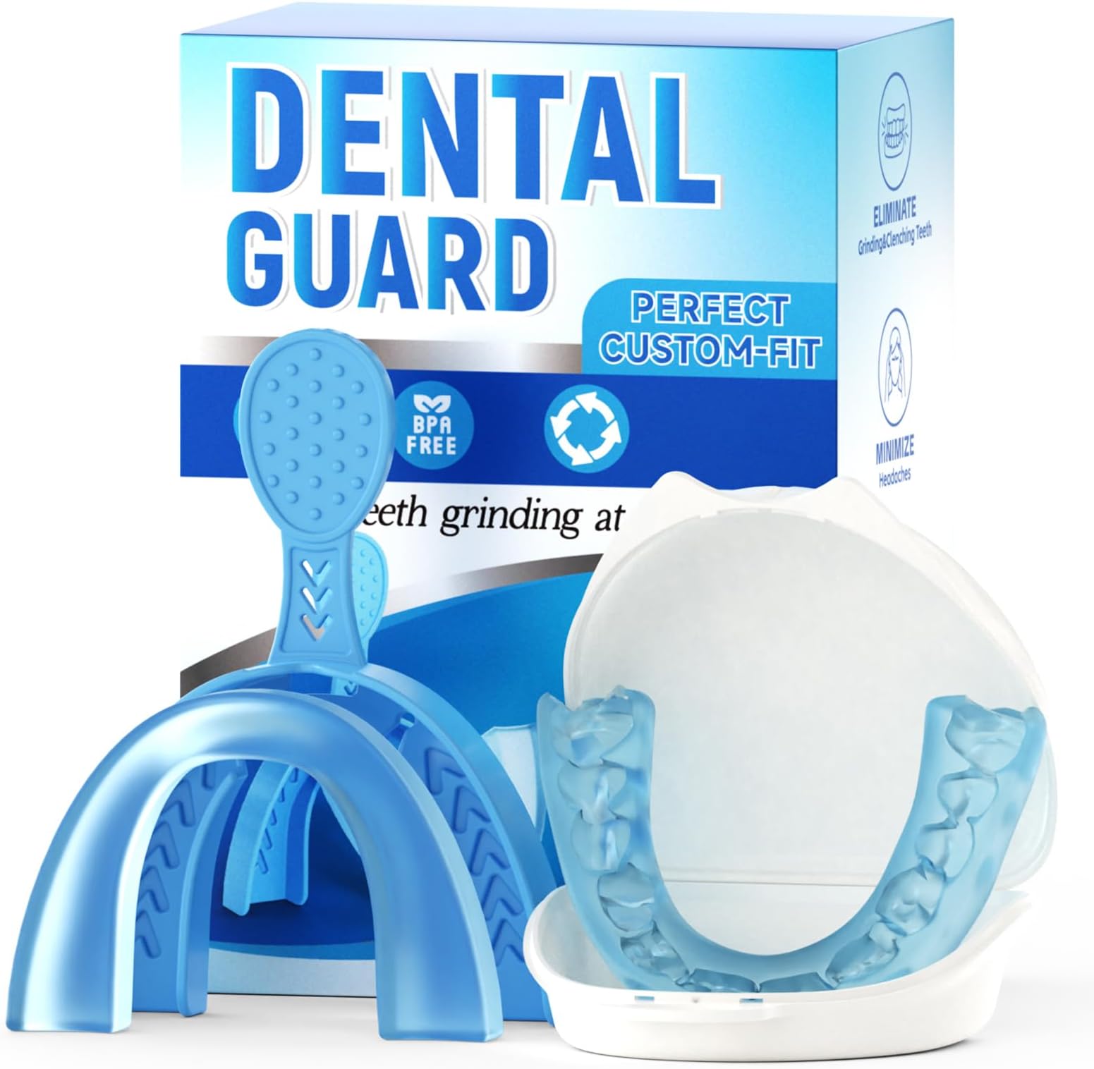 Amazon.com: Upgraded Mouth Guards for Grinding Teeth at Night, 2 Pack ...