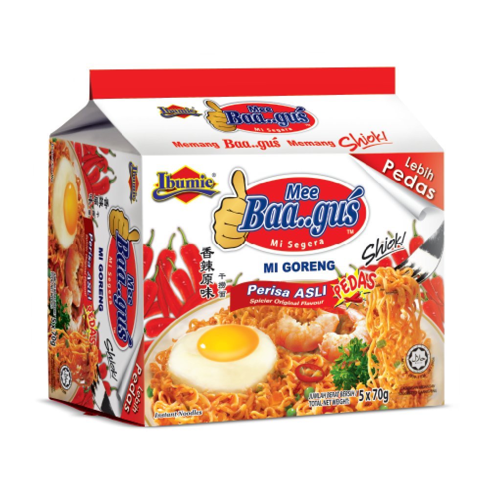 Amazon.com: Ibumie Mee Instant Noodles 70g (Ibumie Baa..gus Mi Goreng ...