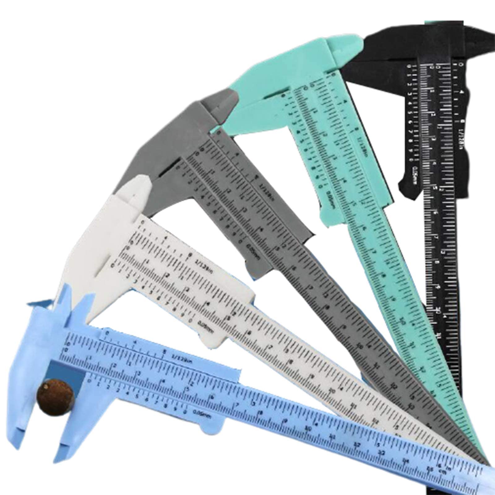 Buy Vernier Callipers Plastic Micrometer Guage Daily Tool 150Mm White ...