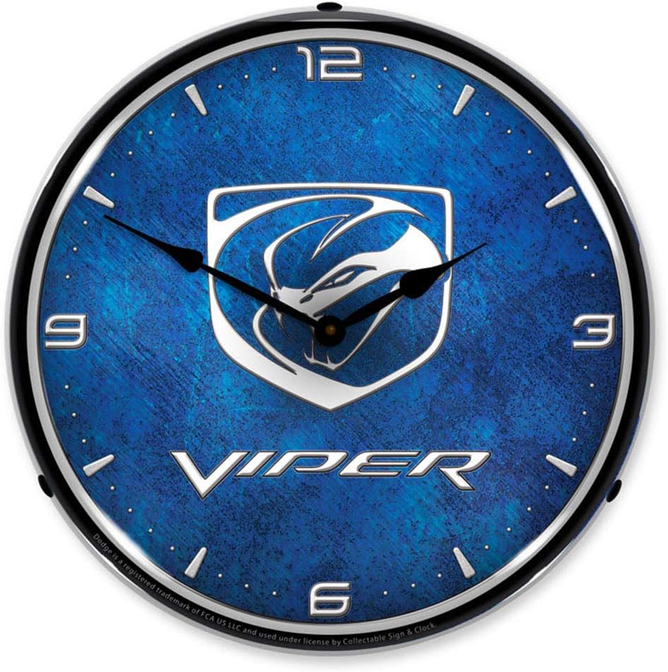 Amazon.com: Viper 3rd Gen LED Wall Clock, Retro/Vintage, Lighted, 14 ...