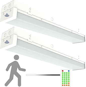 2FT Tri-Level Motion Sensor LED Wraparound Stairwell Light with Remote ...