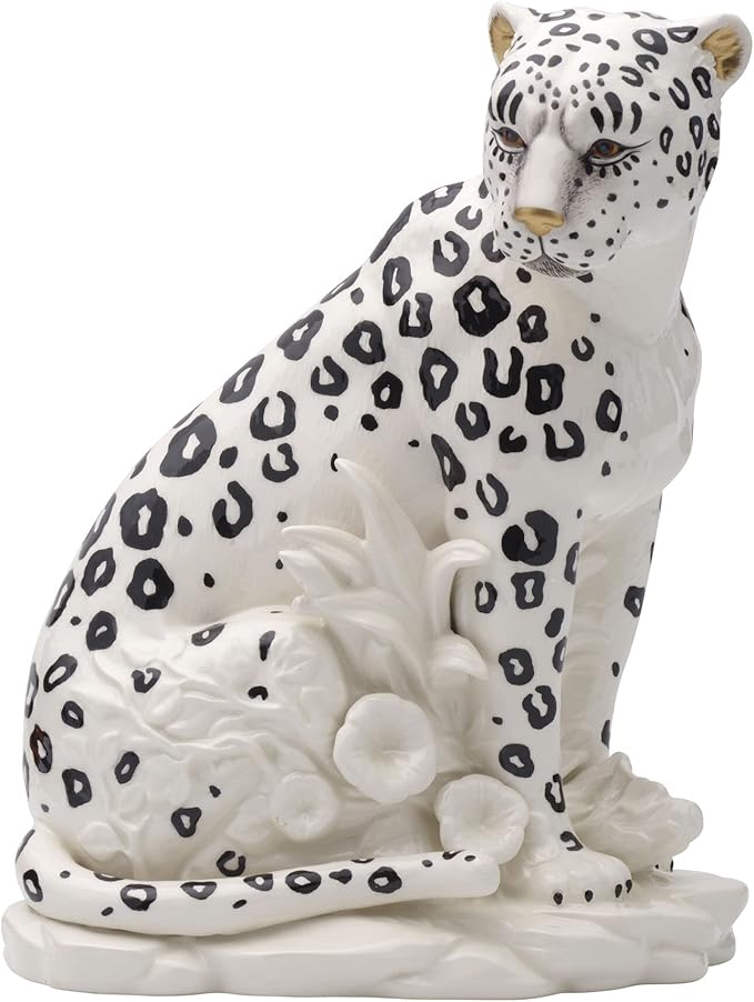 Amazon.com: Fitz and Floyd Fitz & Floyd Villa Palm Leopard Ceramic ...