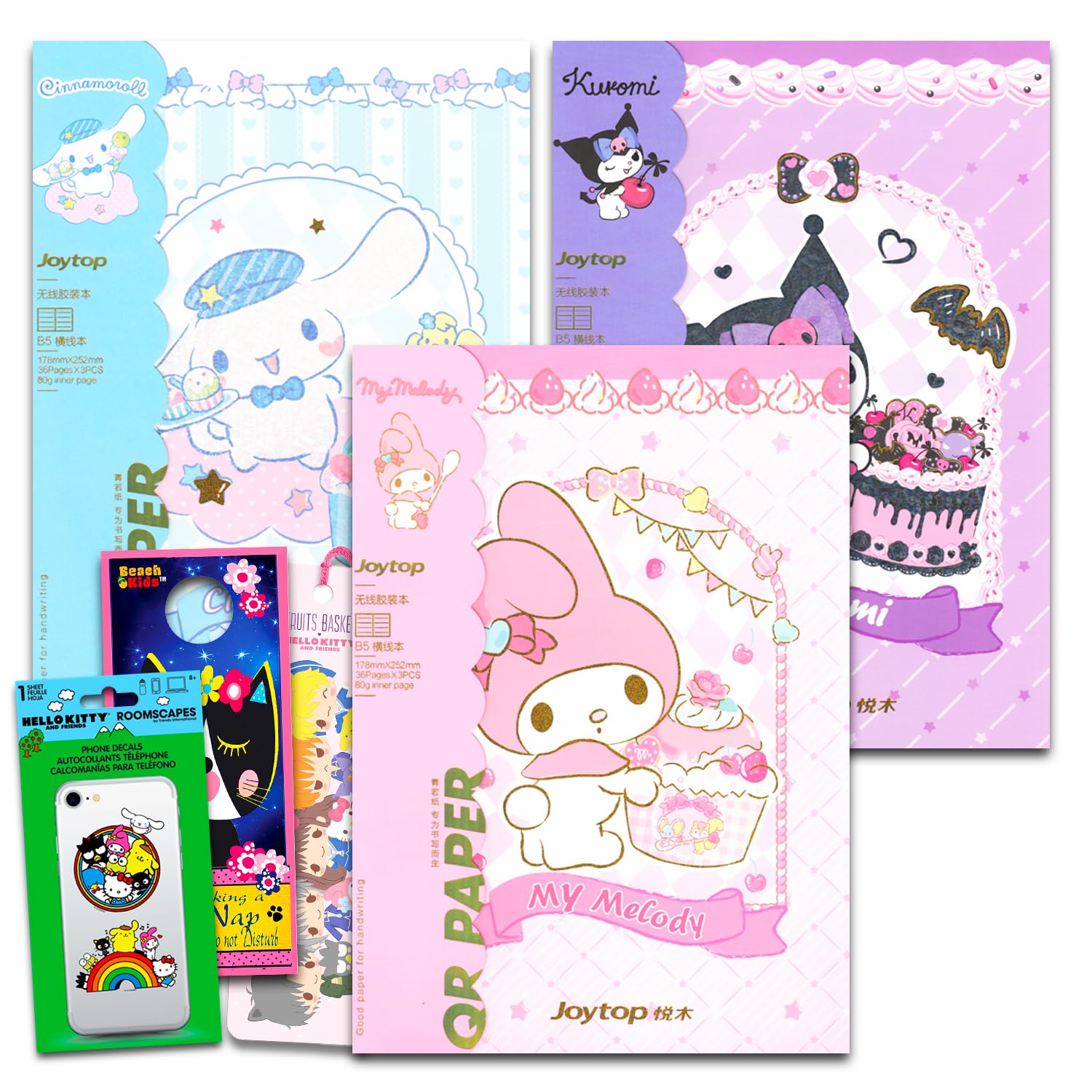 SANRIO Hello Kitty and Friends Notebook Set Notebook for Kids Bundle ...