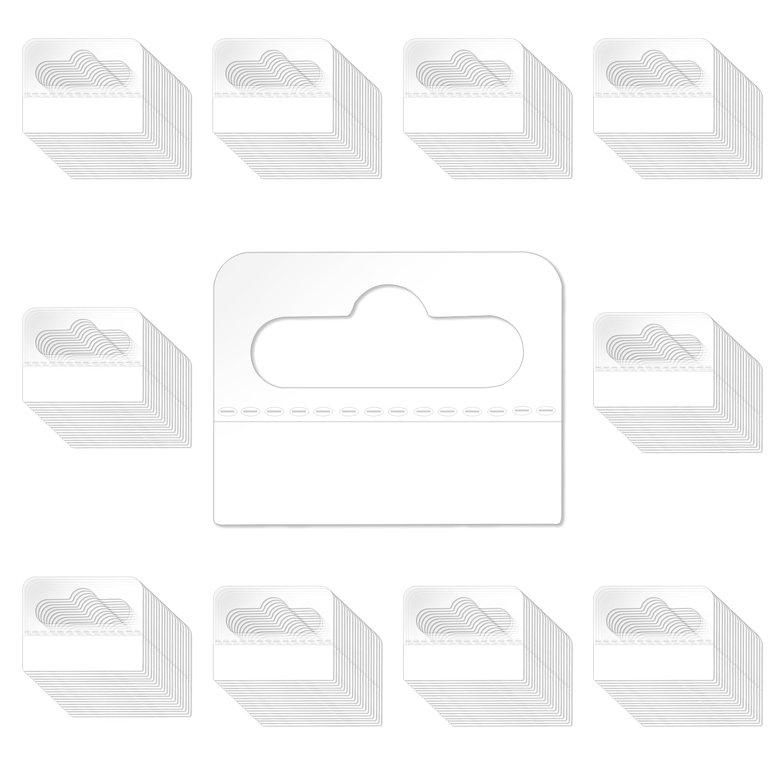 Amazon.com: Tucnoeu 200pcs Self Adhesive Plastic Hang Tags Hang Hanger ...