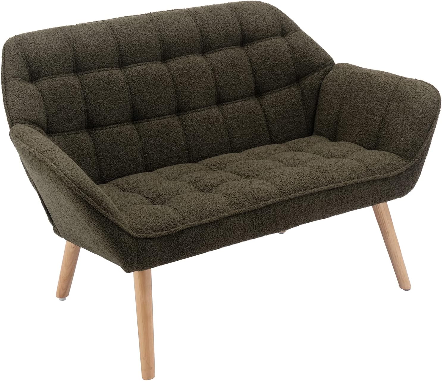 Amazon.com: ZH4YOU 48" Small Loveseat for Small Spaces, Upholstered ...