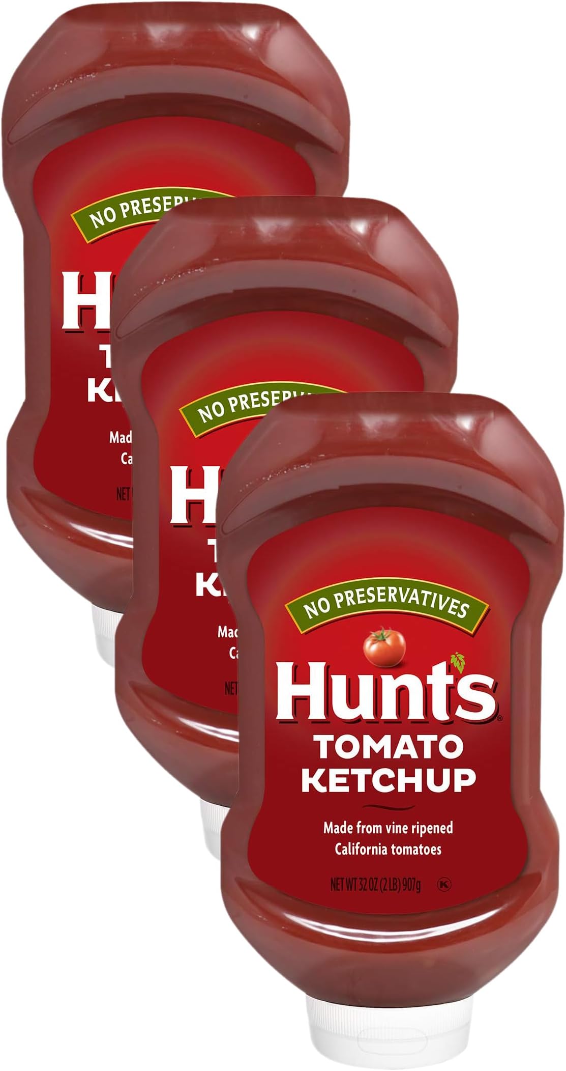 Amazon.com : Hunt's Tomato Ketchup Squeeze Bottle, 32 oz (Pack of 3 ...
