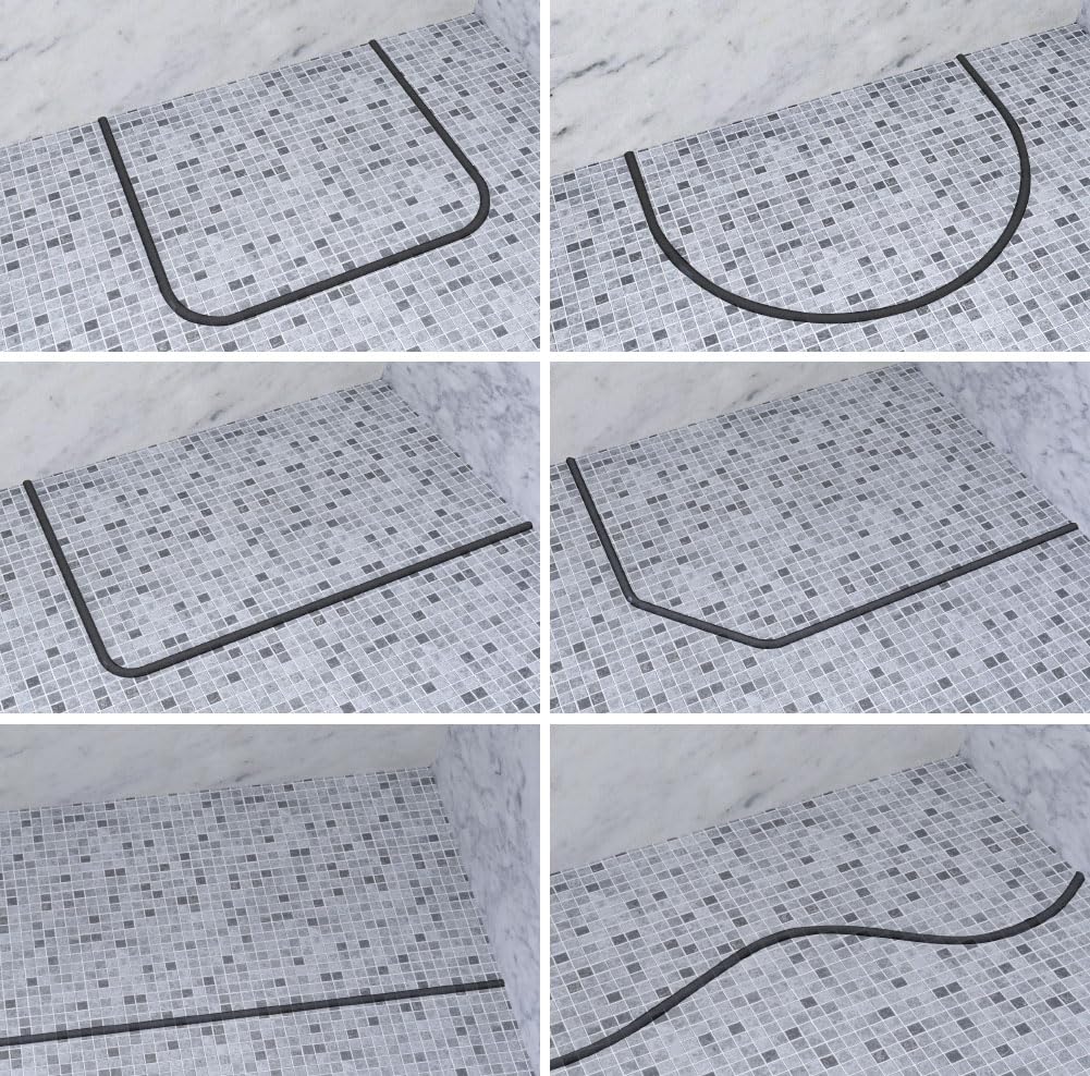 Duzzy 75 Inch Collapsible Shower Water Dam, Shower Threshold Water ...