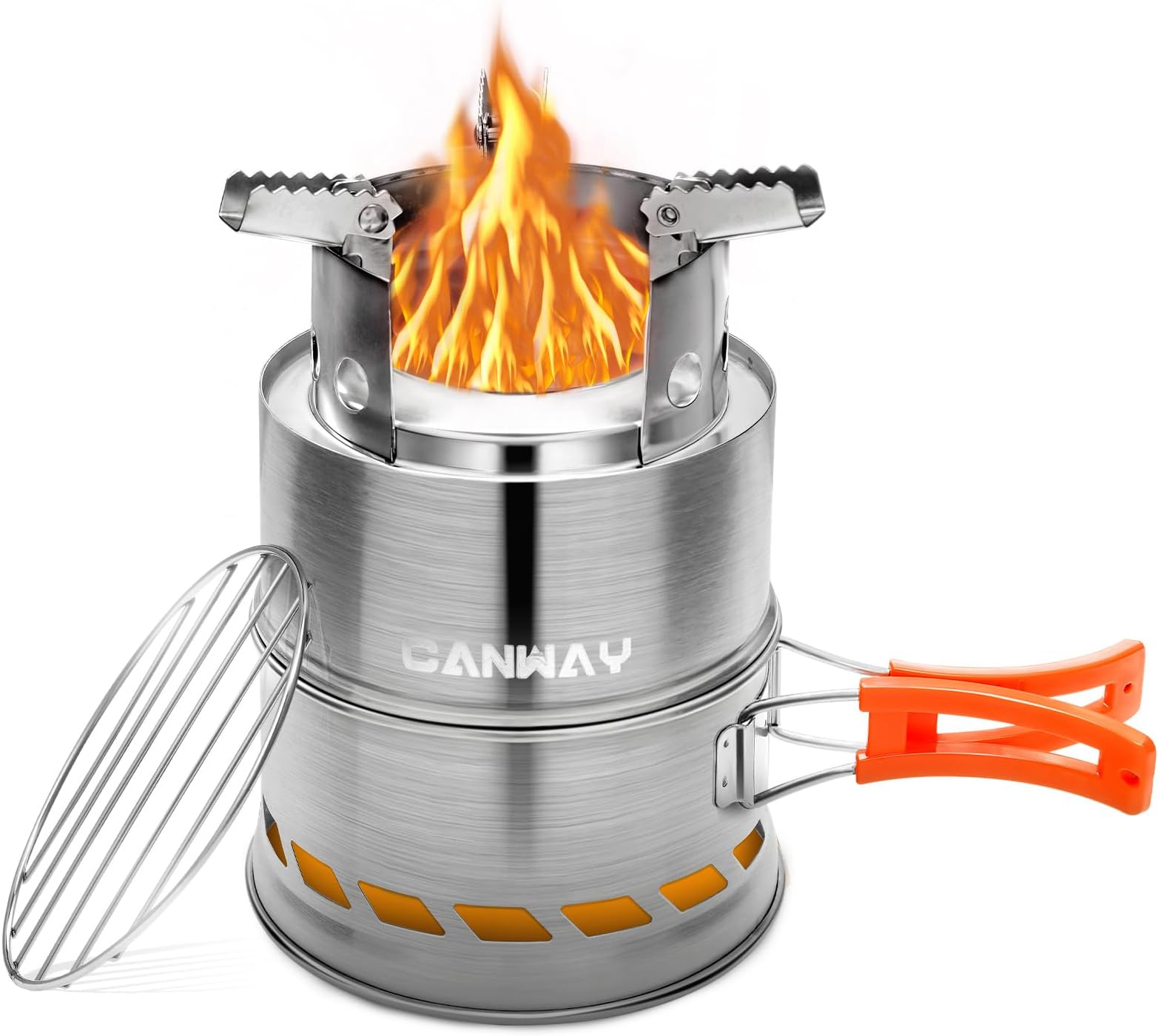 Amazon.com: TOM SHOO Camping Stove Camp Wood Stove Portable Foldable ...