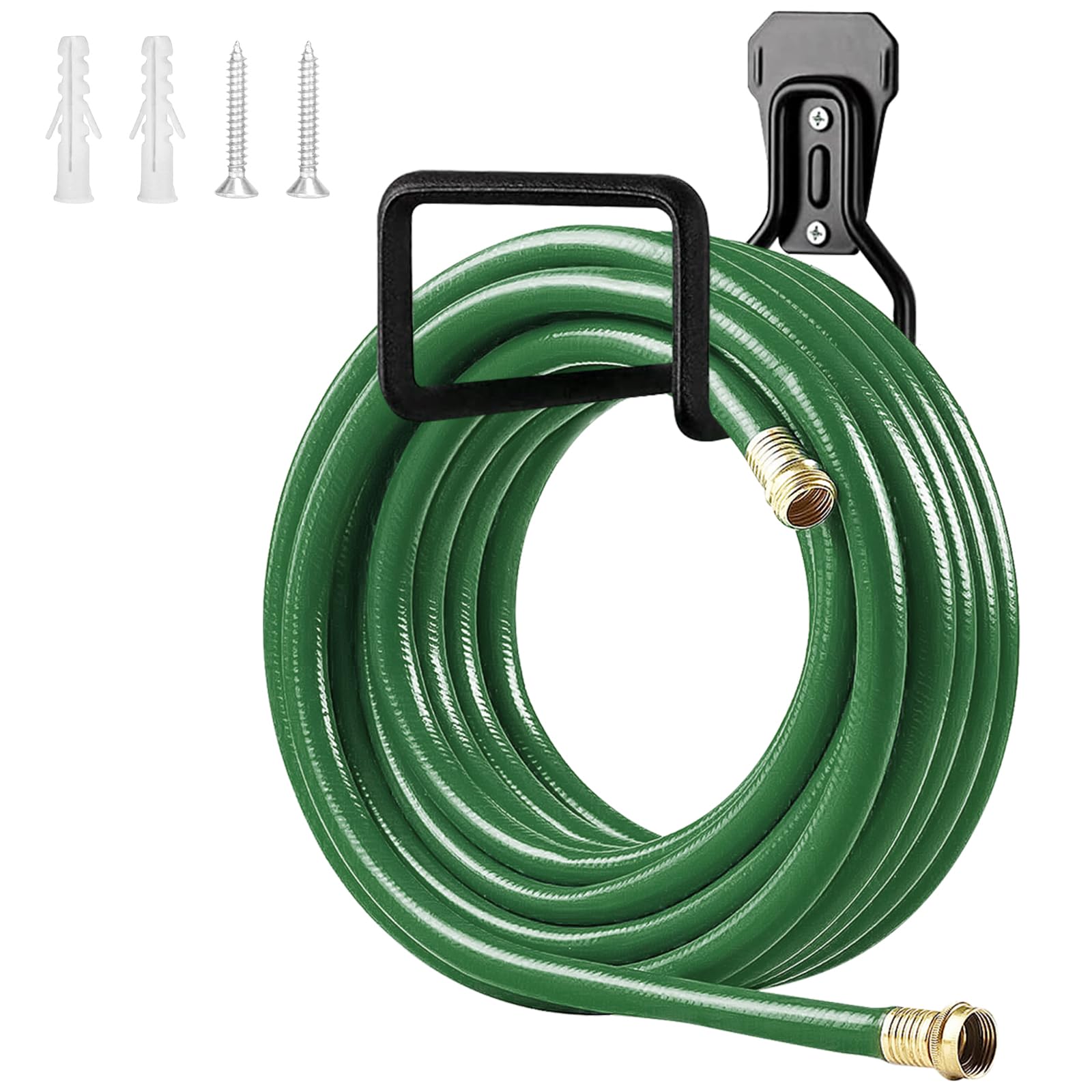 Amazon.com: Metal Garden Hose Holder - Heavy Duty Hose Hanger Wall ...