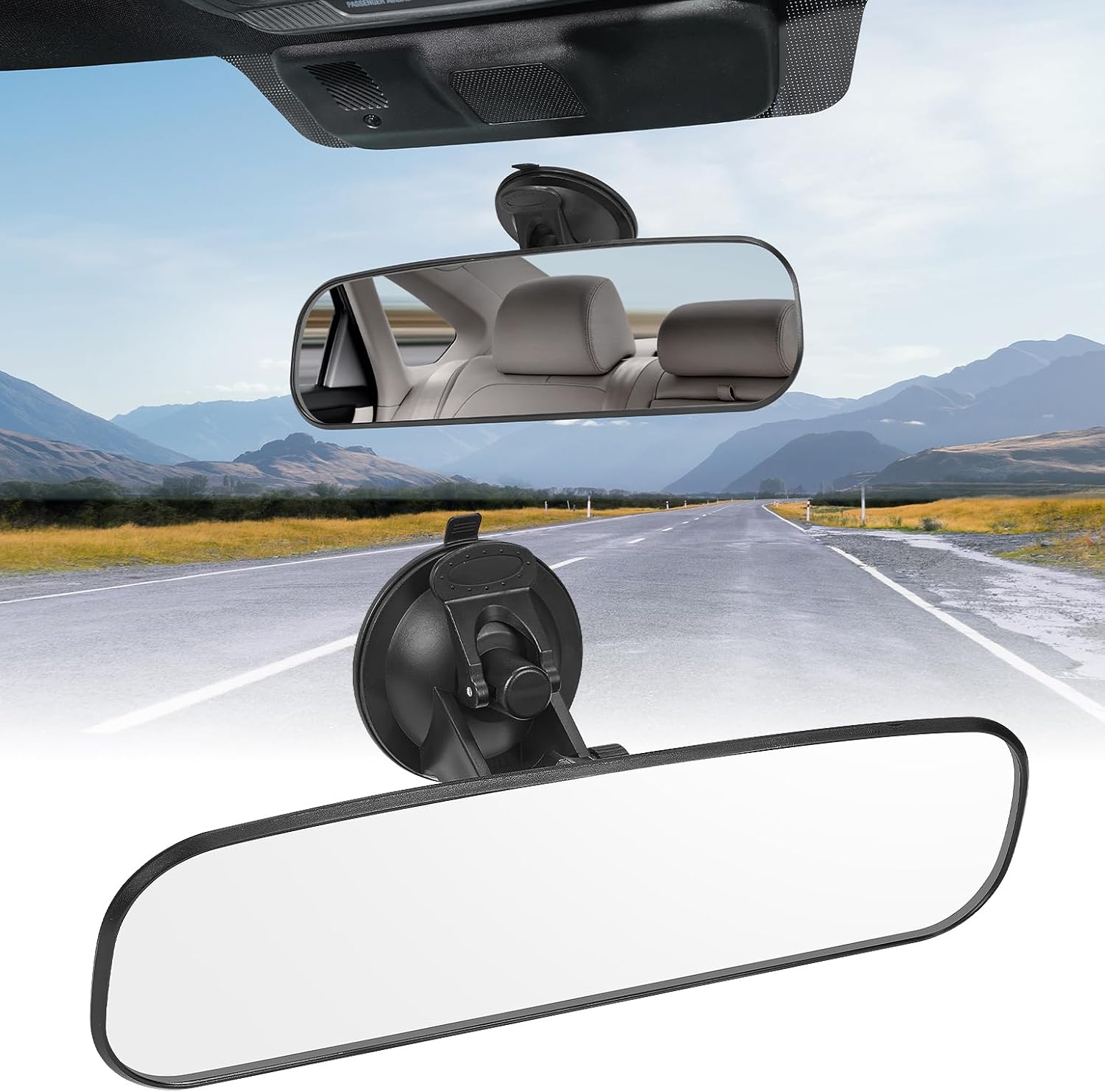 Amazon.com: JOYTUTUS Rear View Mirror With Adjustable Suction Cup ...