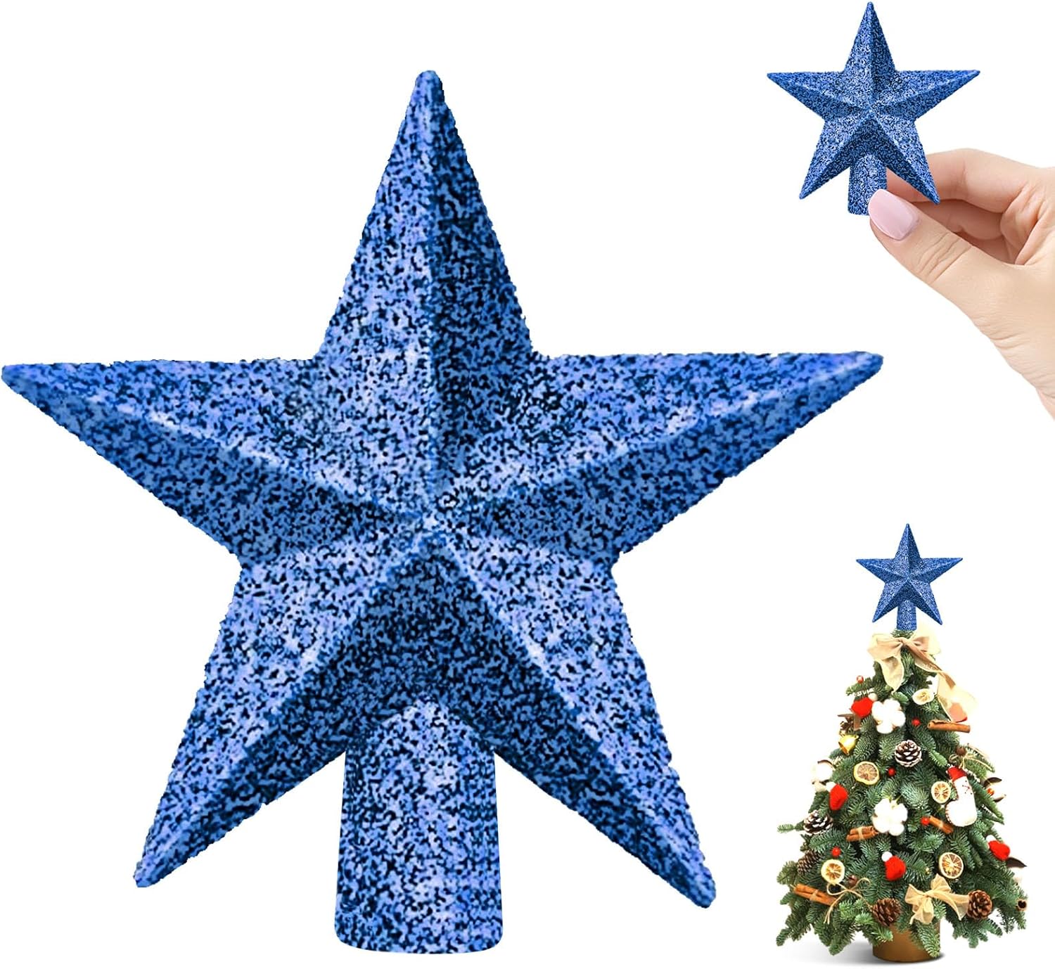 F.ZEGAO Mini Christmas Tree Topper, Small Star, Tree Topper Christmas ...