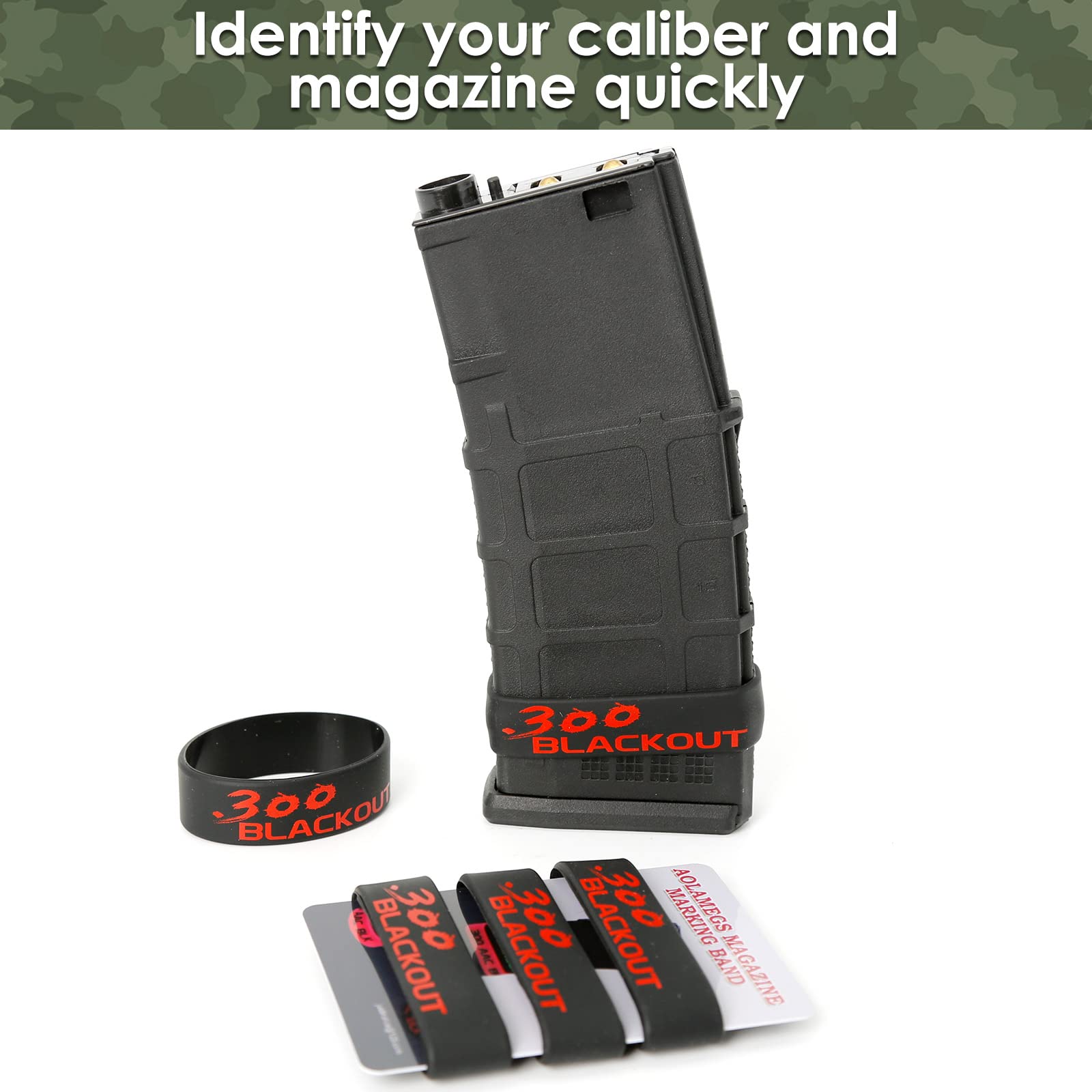 Snapklik.com : Aolamegs 5 Pack 300 Blackout Magazine Bands, Durable ...