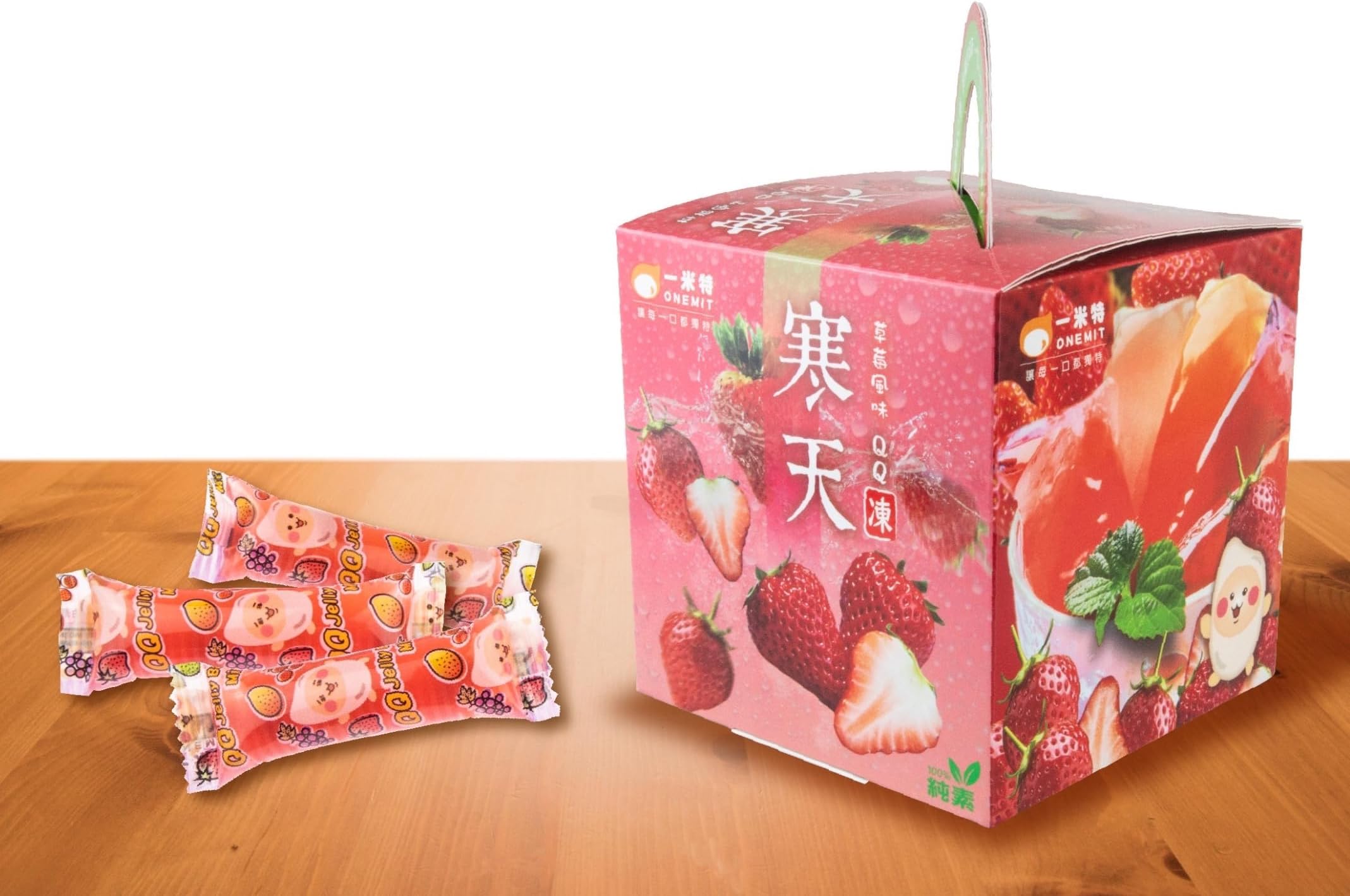 Amazon.com : Jelly Sticks QQ, Strawberry Agar Jelly Sticks, Fruit Jelly ...