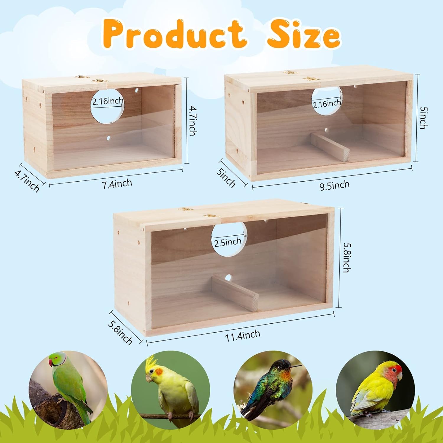 Bird Boxes For Gardens Uk Parakeet , Bird Cage Wooden Breeding Box ...