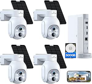 Amazon.com : CAMCAMP Security Cameras Outdoor Wireless, Solar-Powered, Home Security Cameras ...