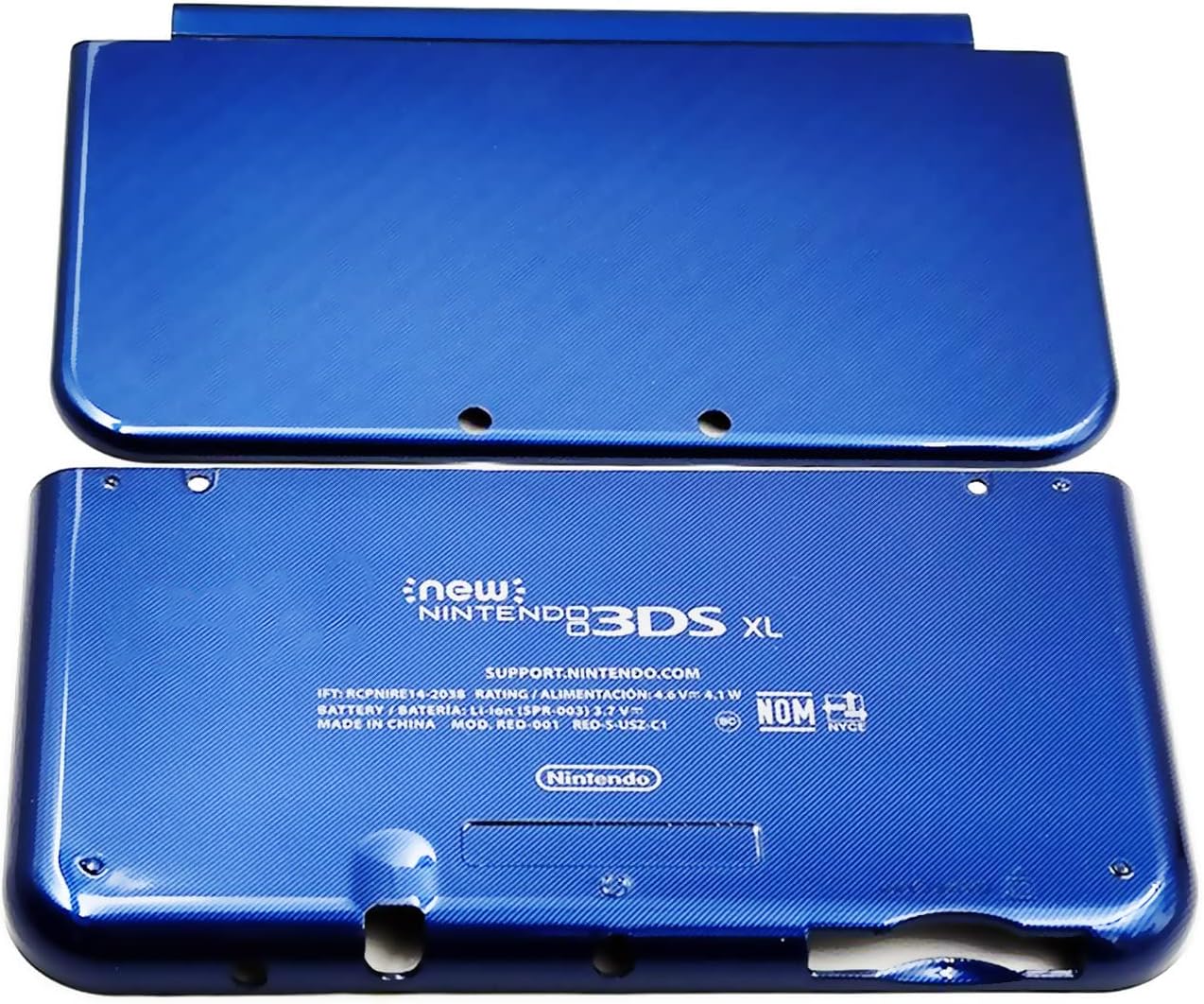 Amazon.com: New for New3DSXL Top & Bottom Shell Cover Plates Blue ...