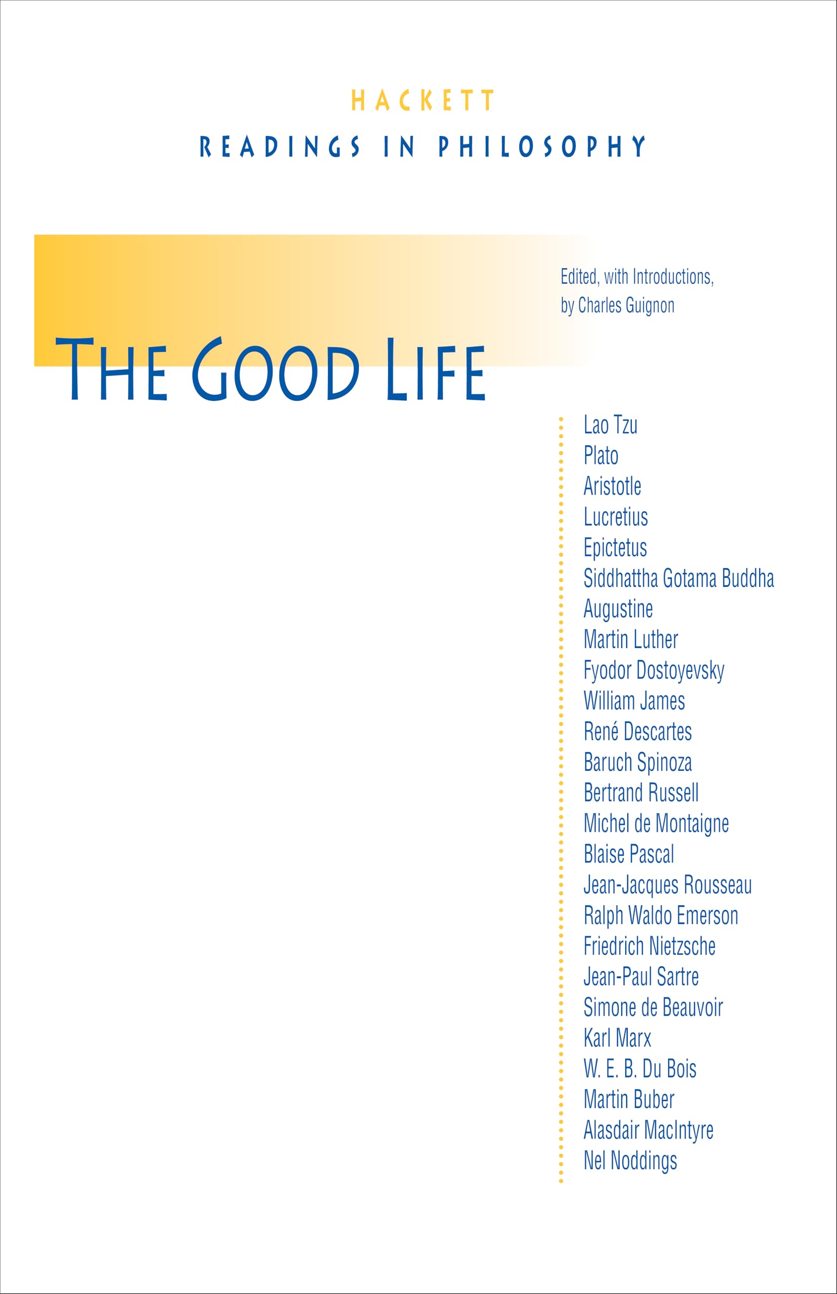 Amazon.com: The Good Life (Hackett Publishing Co.): 9780872204386 ...