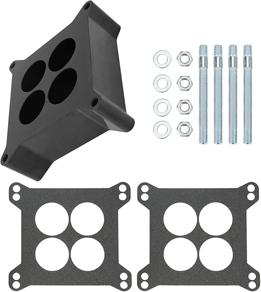 Phenolic Carburetor Spacer Carb Spacer 1 inch 4 Hole Open Center Square ...
