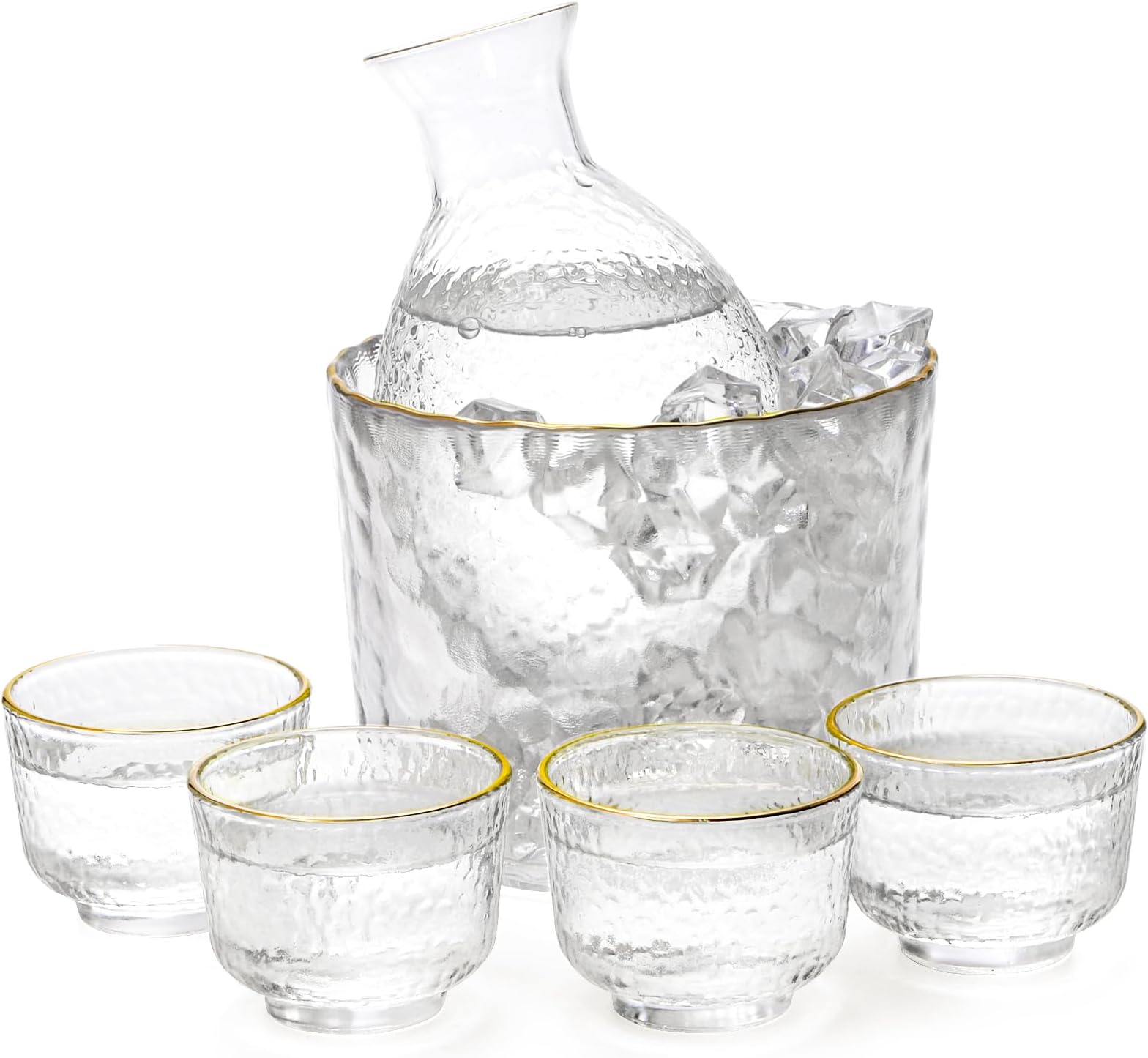 Amazon.com | LUNKUIVY Sake Set Glasses Japanese, Fashionable Novel ...