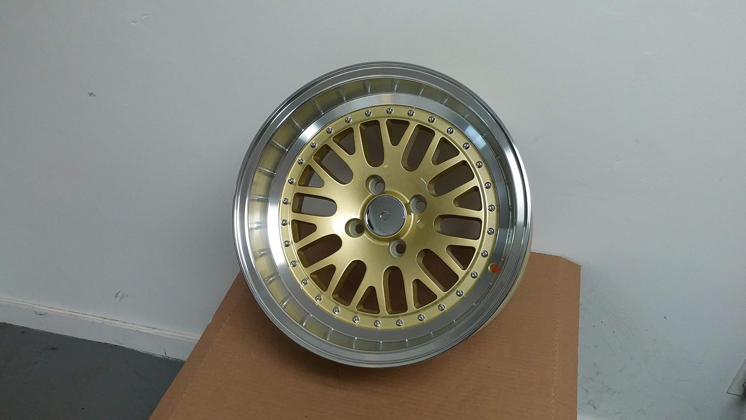 Amazon.com: IPW 15" Inch 4x100 Wheel Rim W310 Front 15x8 +0mm Gold ...