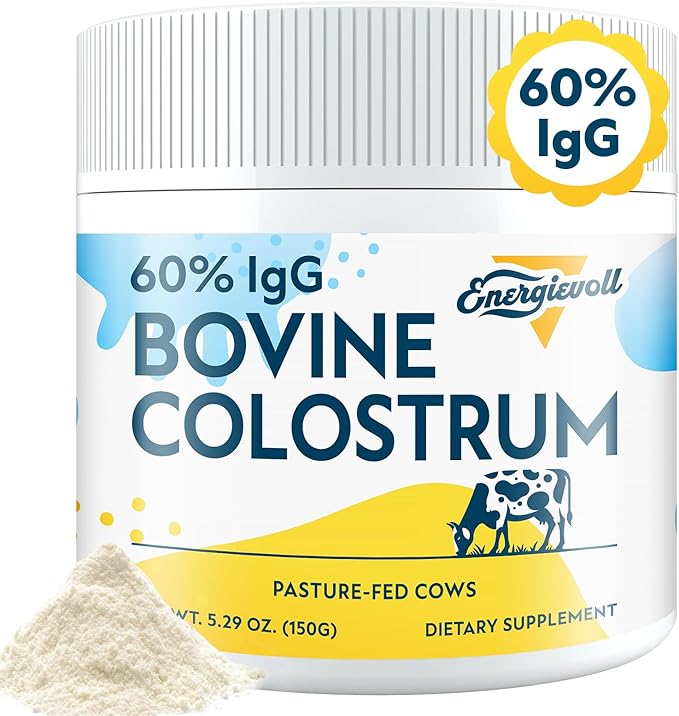 Energievoll High-IgG Bovine Colostrum Powder : Amazon.ca: Health ...