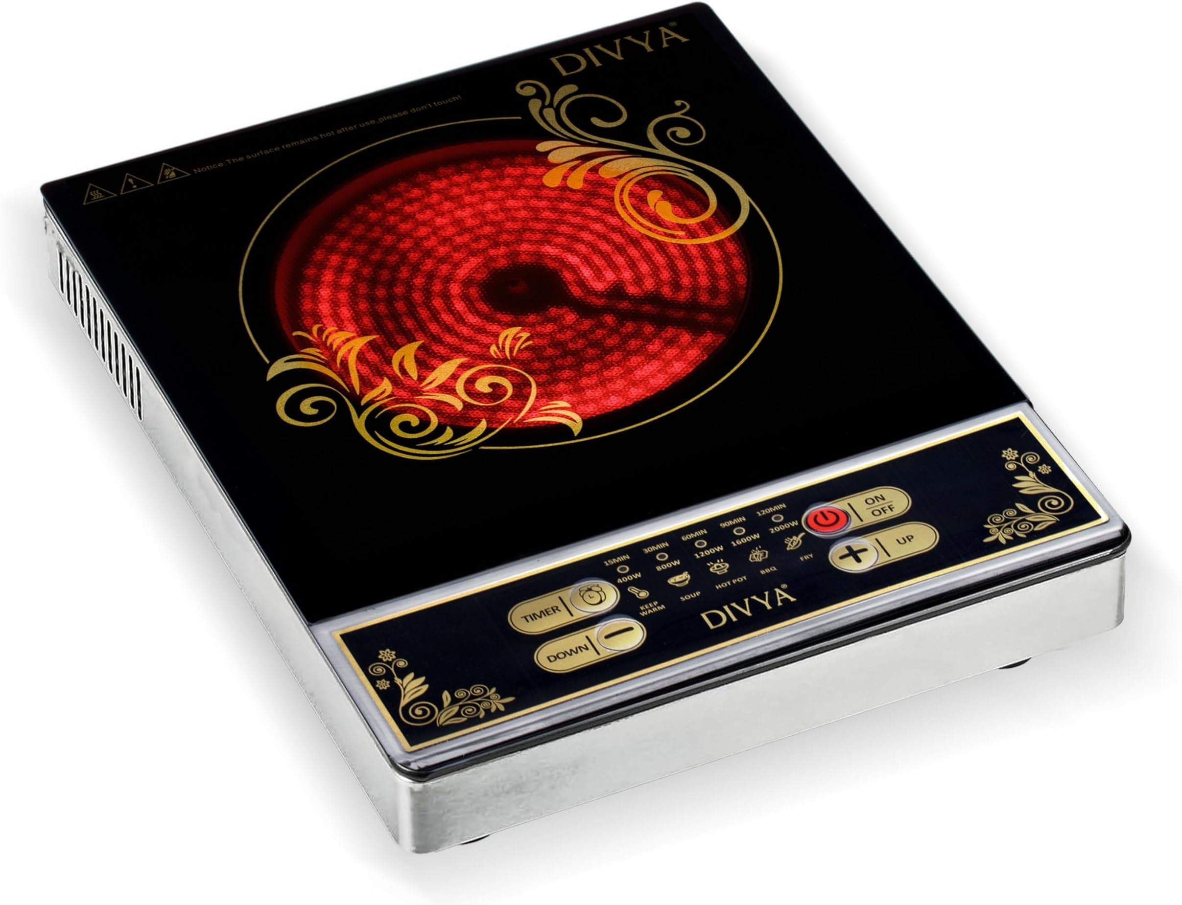 Buy DIVYA DP-101 Infrared Cooktop with Grill 2000-Watts with Fire ...