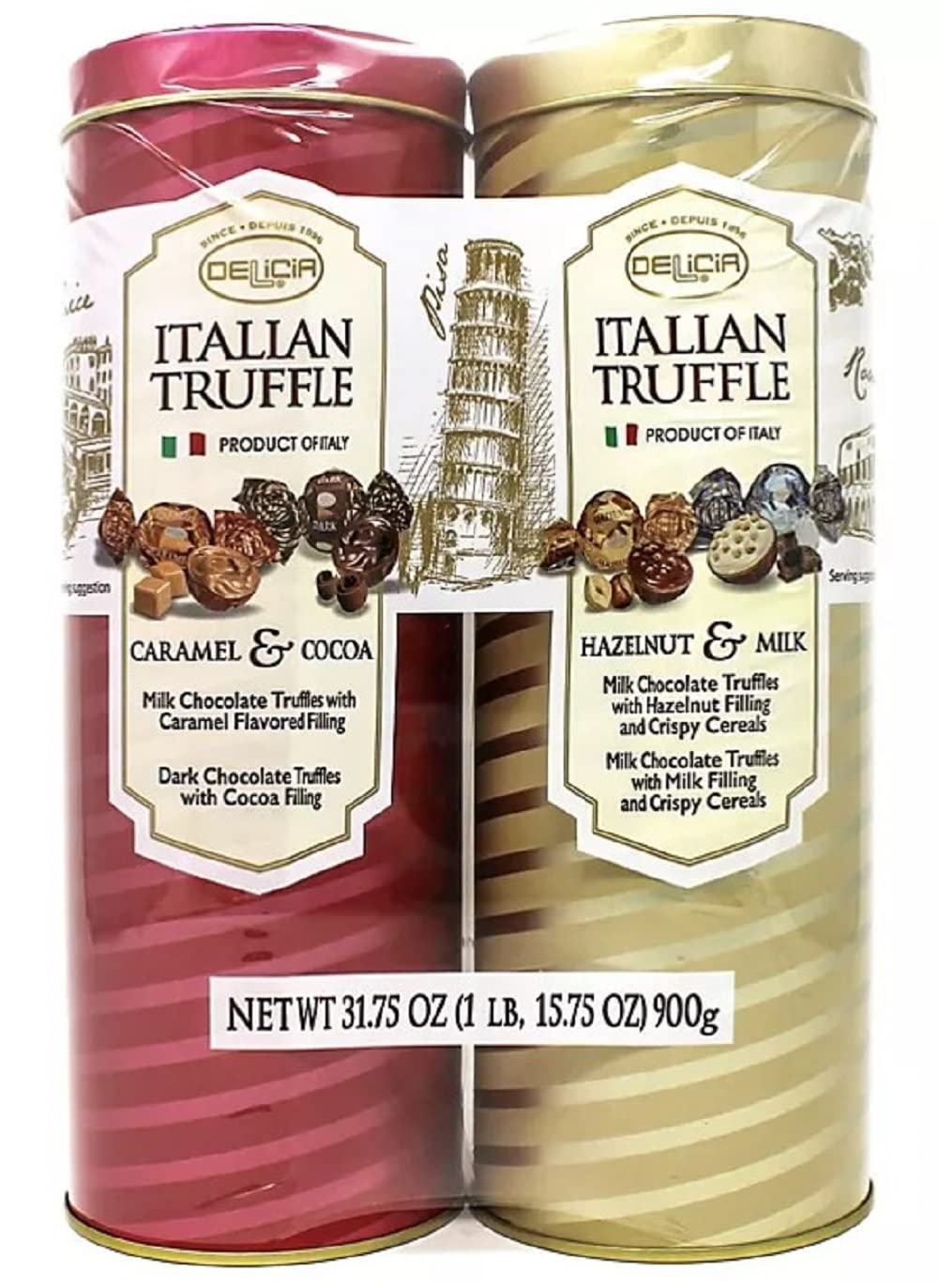 Amazon.com : Delicia Fine Italian Chocolate Truffles (2 pk.) : Grocery ...