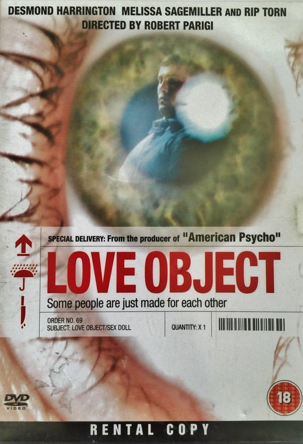 Love Object [DVD]: Amazon.co.uk: Desmond Harrington, Melissa Sagemiller ...