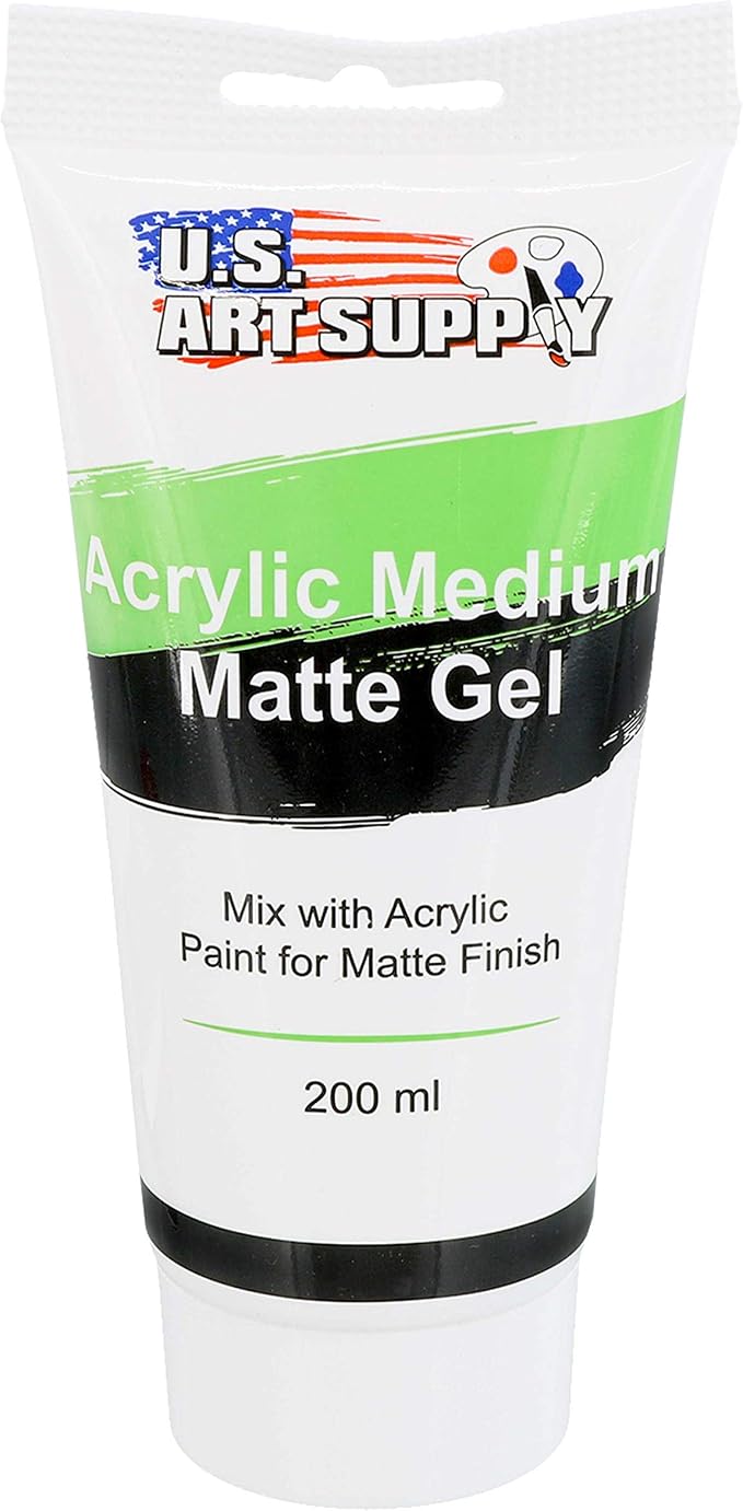Amazon.com: U.S. Art Supply Clear Gel Medium Matte Acrylic Medium ...
