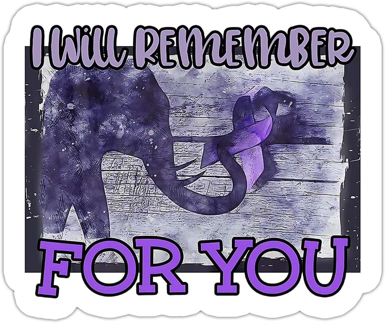 Amazon.com: I Will Remember for You Alzheimer's Awareness Vinyl ...