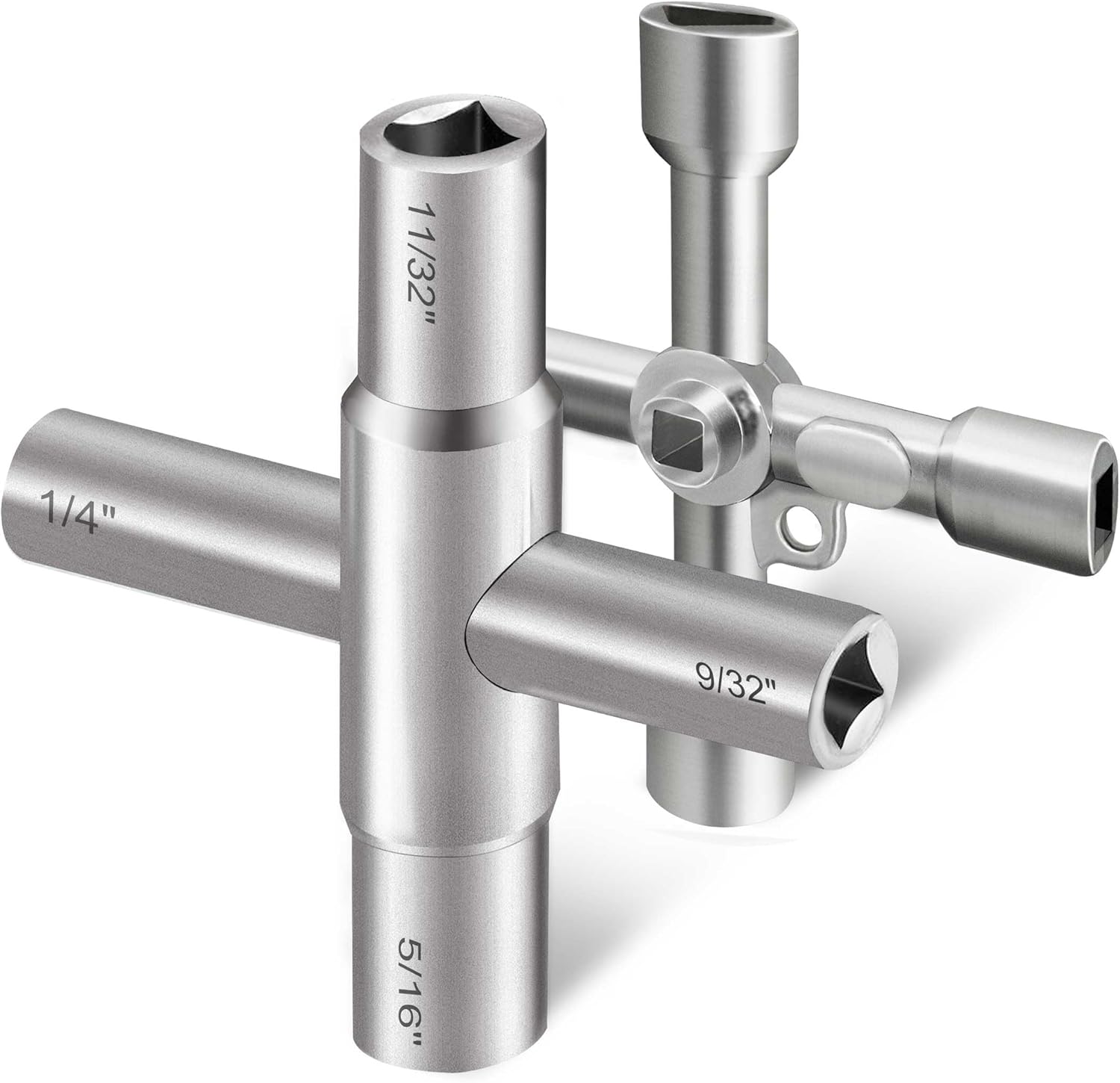 Viganoc 2Pc. 4 Way Sillcock Key Set, Utilities Key, Multi-Functional ...