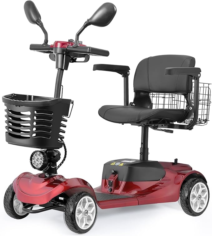 Amazon.com: 4 Wheel Mobility Scooter - Electric Powered Wheelchair ...