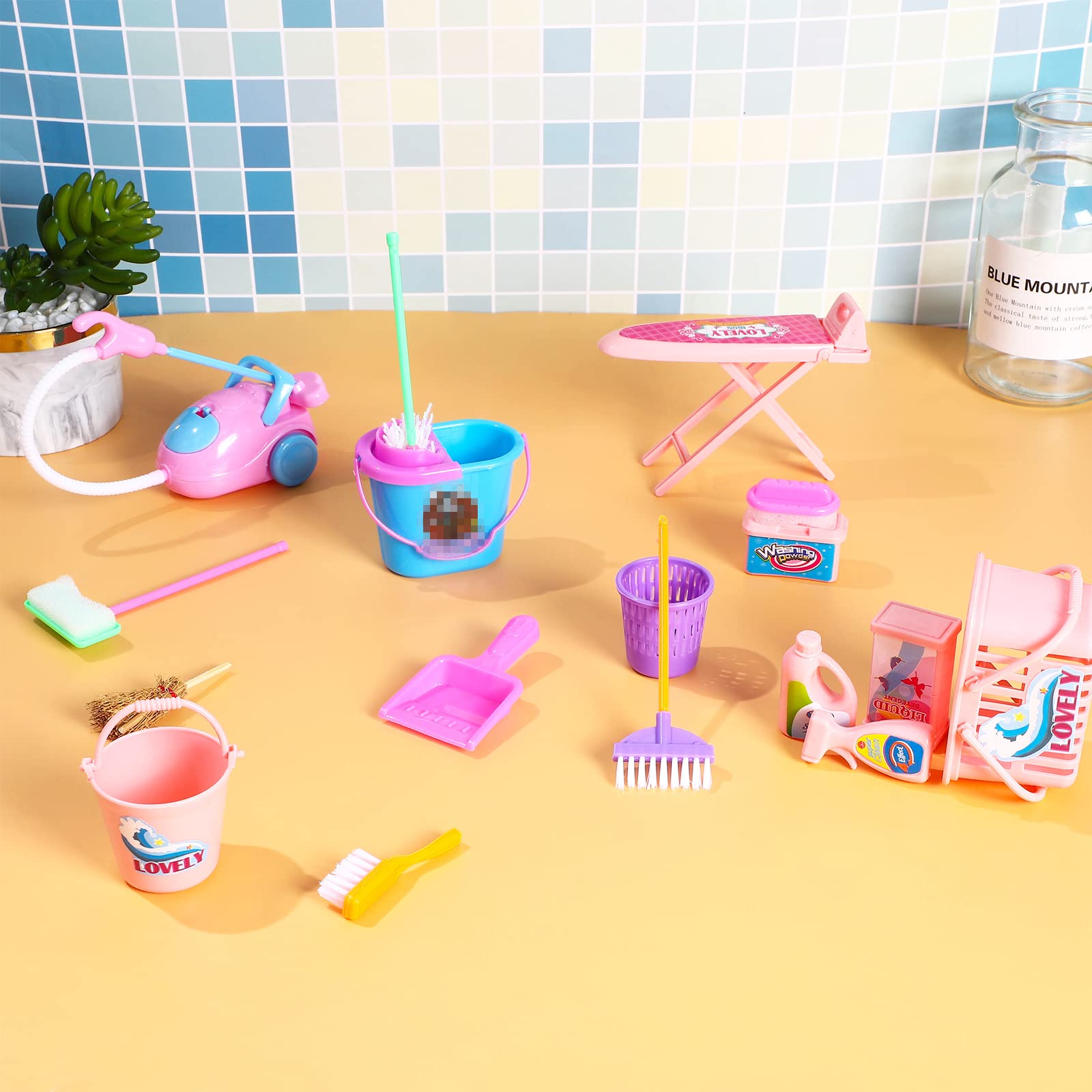 Snapklik.com : 18 Pieces Doll Housework Cleaning Supplies Miniature ...
