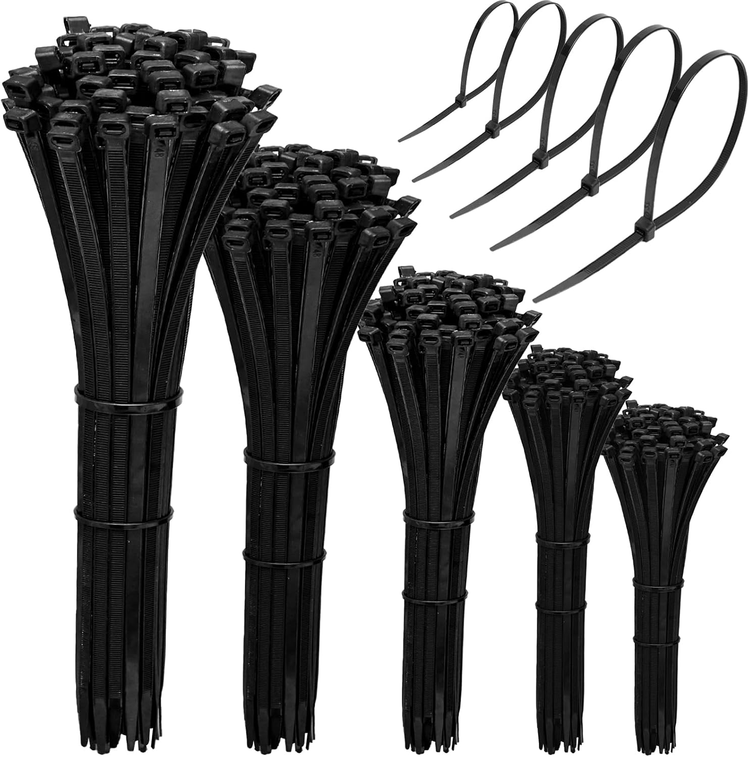 Amazon.com: Cable Zip Ties，600PCS Multi-Purpose Nylon Zip Ties,Assorted ...