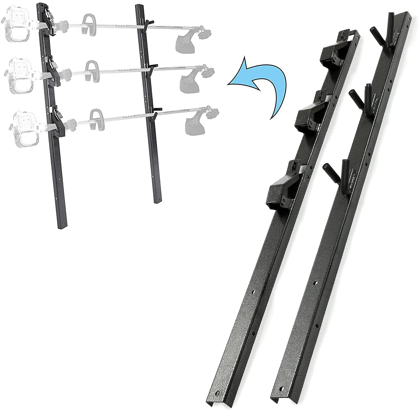 Snapklik.com : 3 Place Weed Eater Rack Carrier Mount On Landscape Truck ...